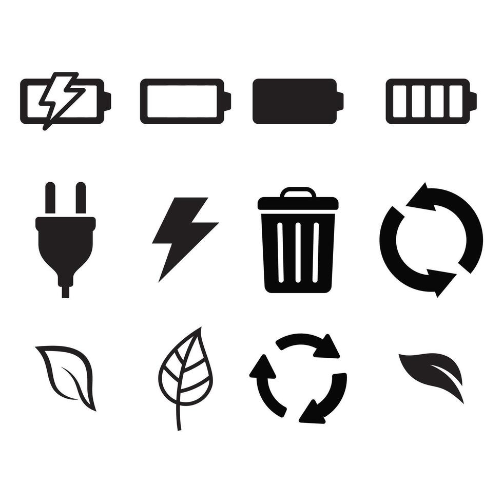 Simple Set of Batteries Related Line Icons. 49081216 Vector Art at Vecteezy Simple Set of Batteries Related Line Icons. 49081216 Vector Art at Vecteezy