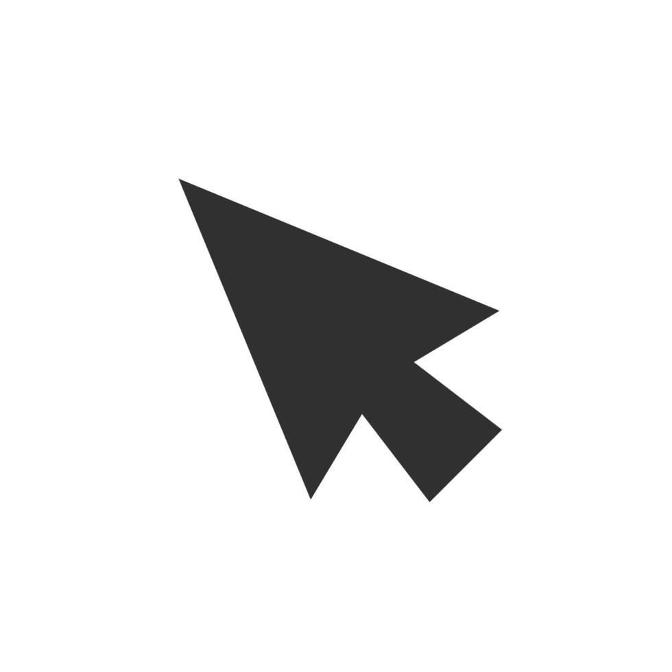 Computer mouse click pointer cursor arrow flat icon 49081333 Vector Art at Vecteezy