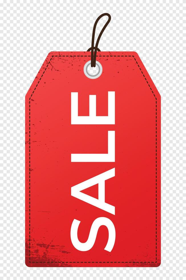 Red sale tag. Red color label or tag for sale. Price tag. illustration 49086602 Vector Art at ...