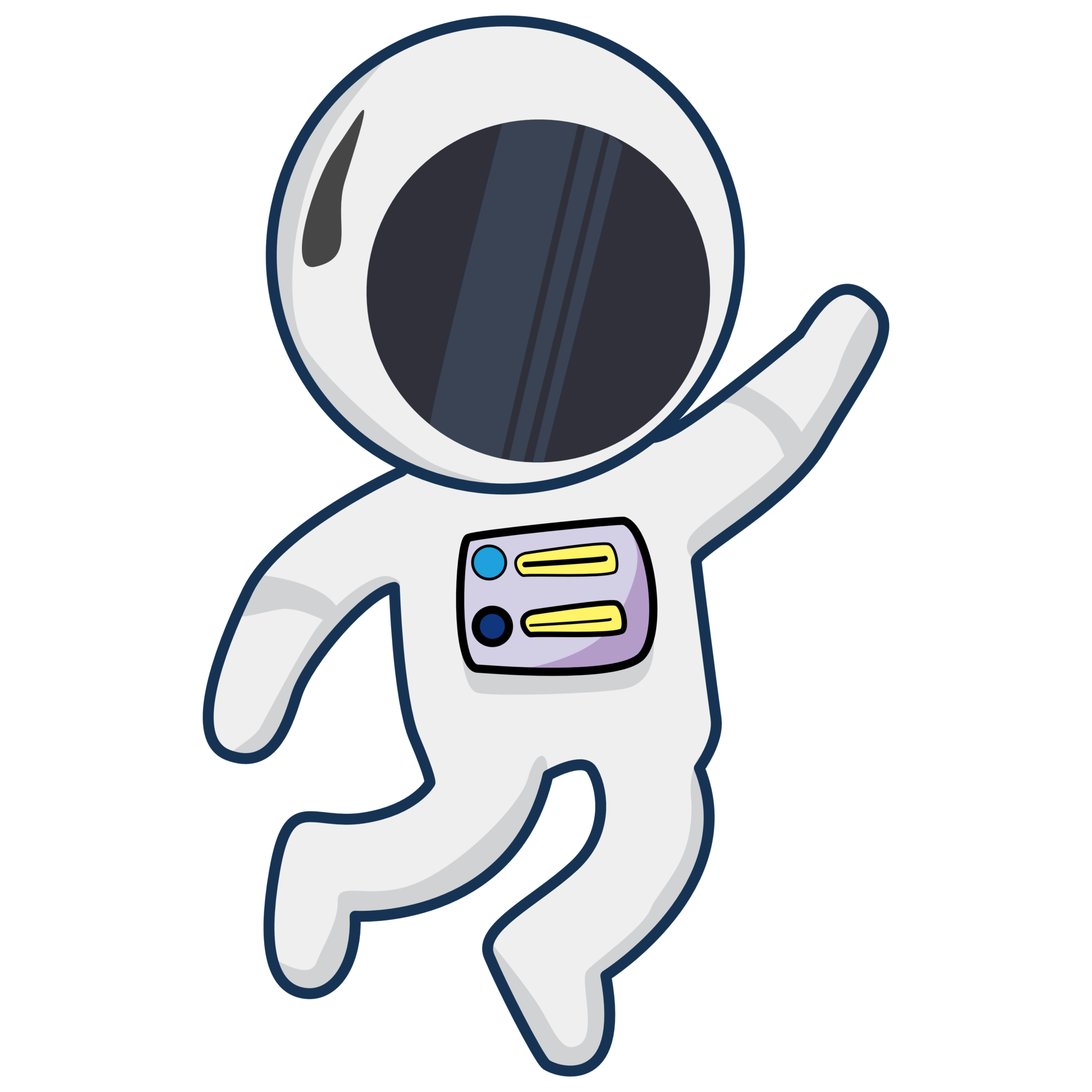 Astronaut Floating In Space Cartoon 49088098 PNG