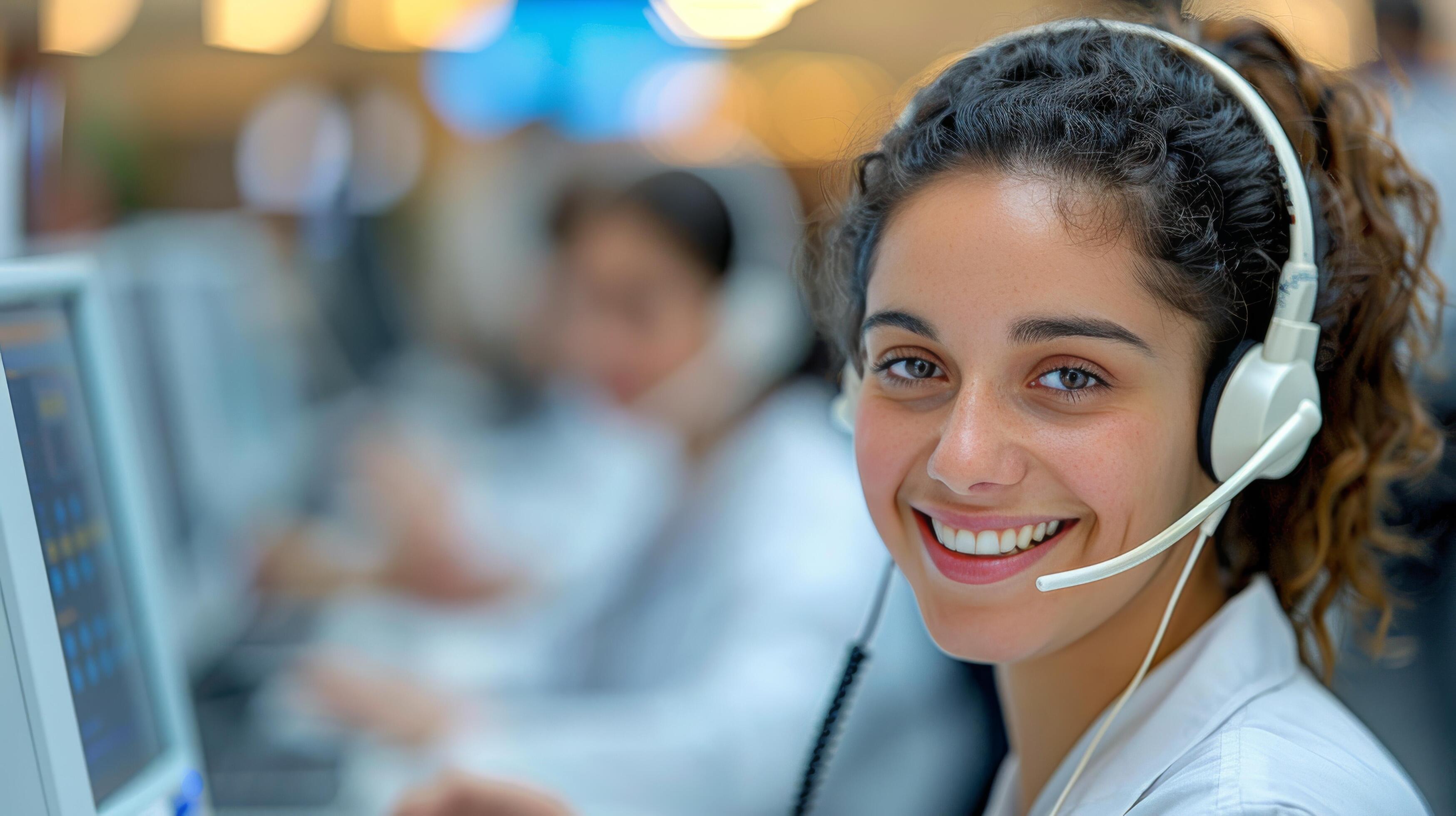 Customer Service Representative Assisting Clients At Call Center During Daytime 49088505 Stock ...