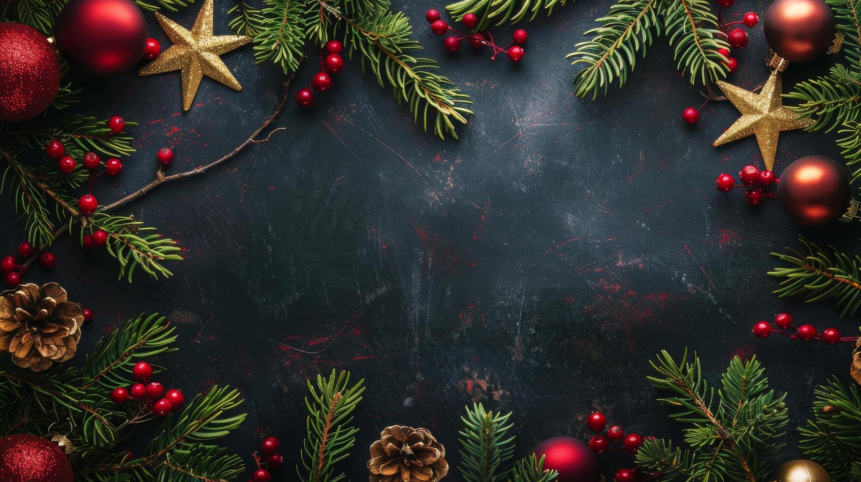 Christmas Paper Background With Pine Branches 49090490 Stock Photo at ...