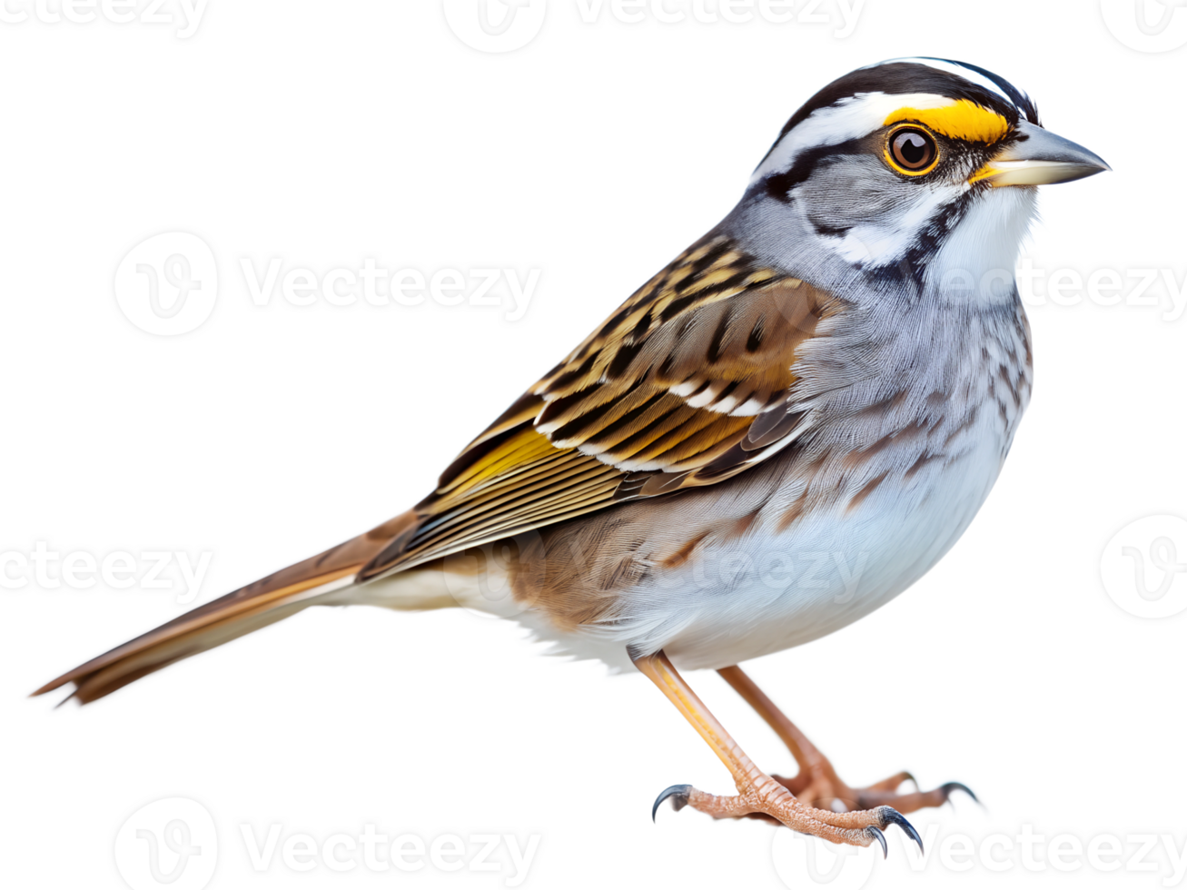 White-throated sparrow facing right isolated transparent 49093860 PNG White-throated sparrow facing right isolated transparent 49093860 PNG