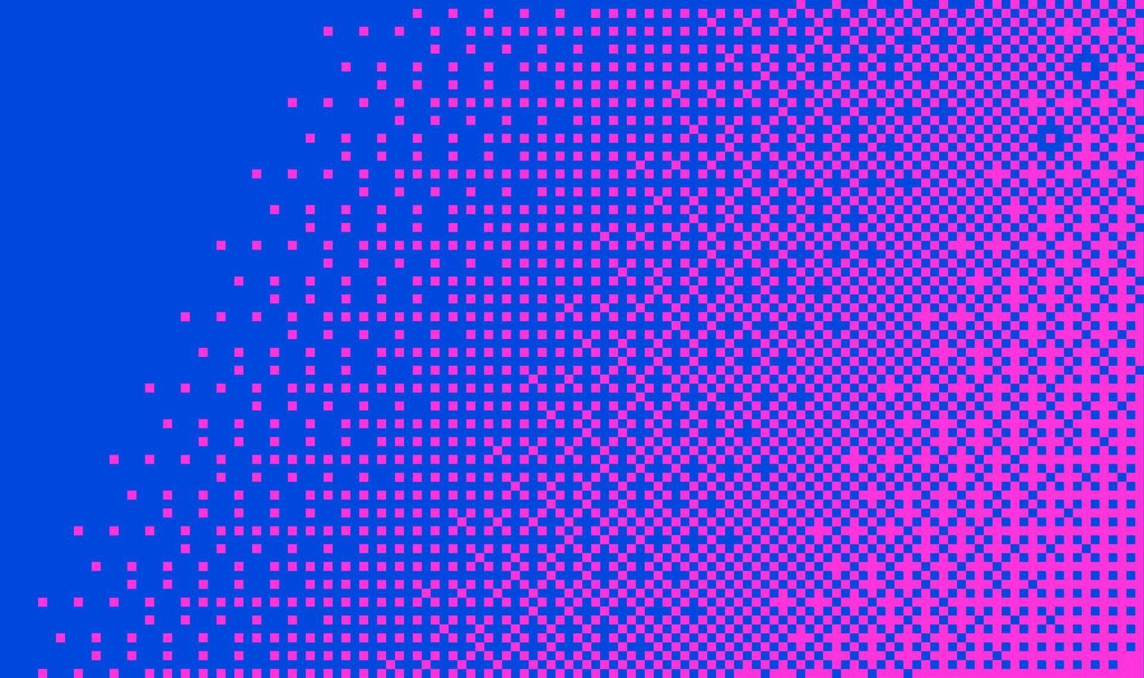 Pixelated bitmap gradient texture. Neon blue and pink dither pattern background. Abstract ...