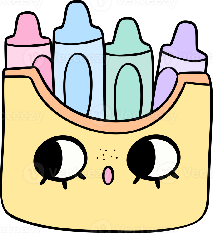 Pastel school supplies crayon 49101893 PNG