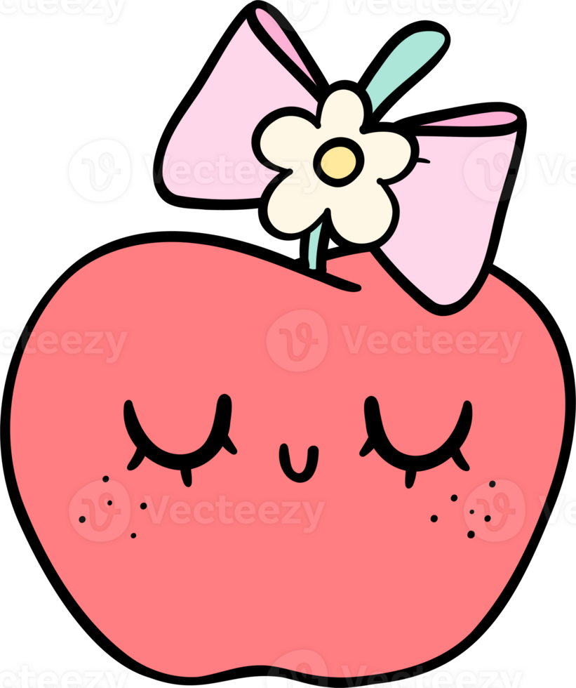 Coquette Girly Apple School Supplies 49101894 Png