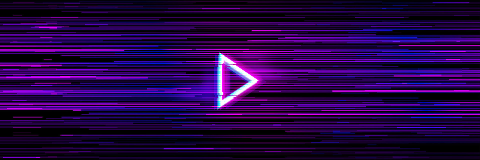 game glitch background with play button 49103920 Vector Art at Vecteezy