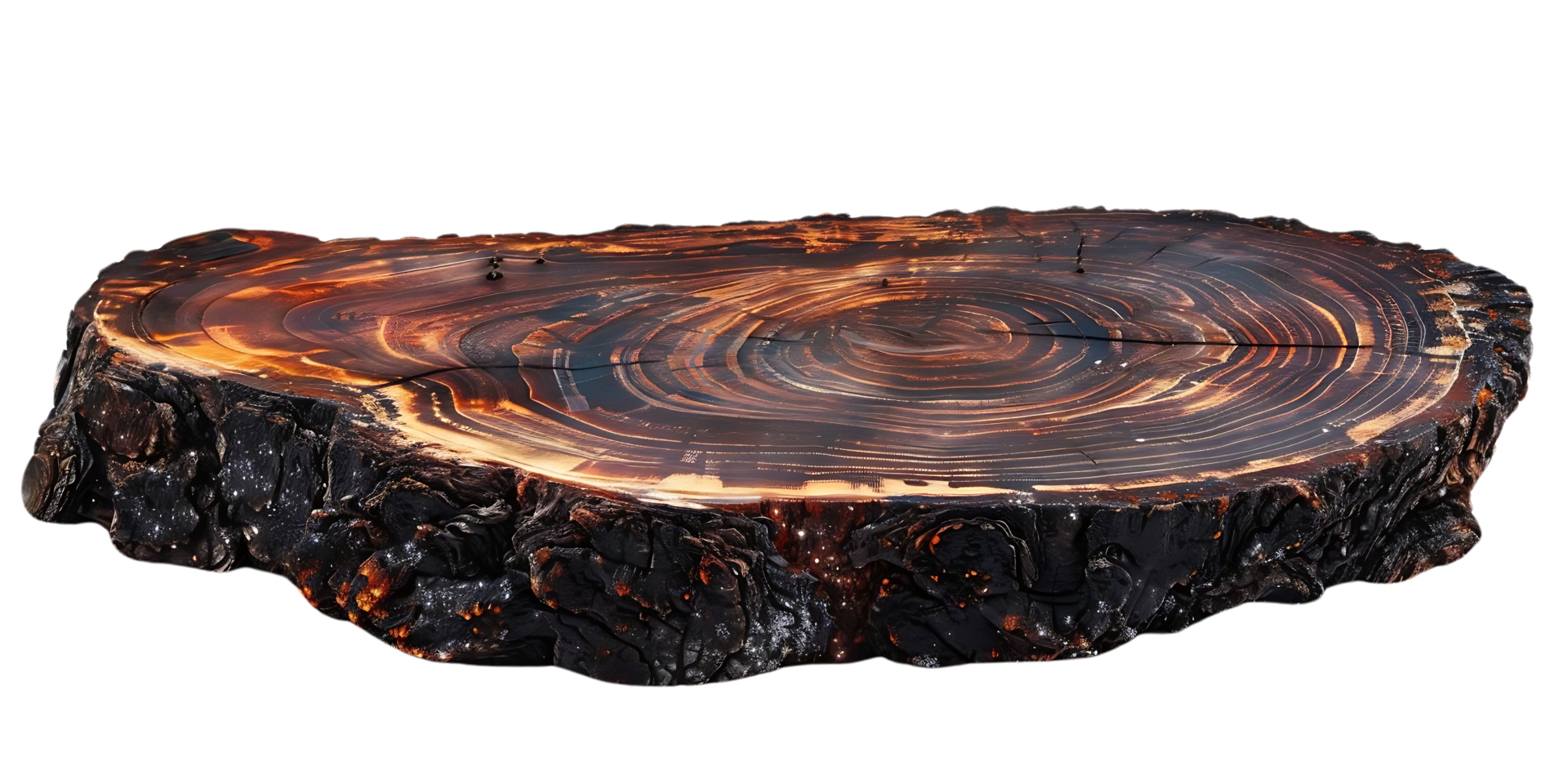 Rustic Wooden Slice with Transparent Background for Design Projects 49106763 PNG