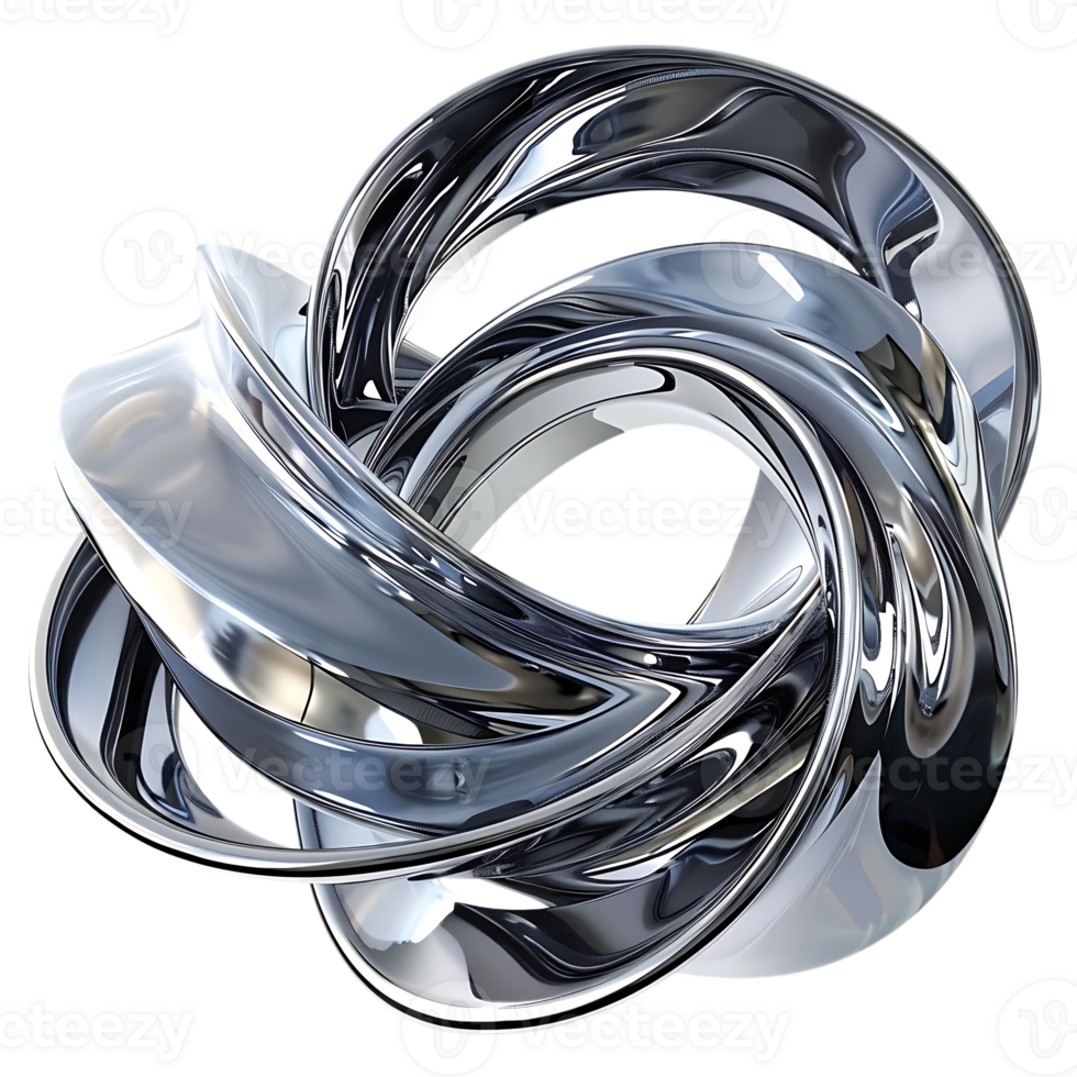 Metallic Abstract Intertwined Rings Creating a Transparent Background ... Metallic Abstract Intertwined Rings Creating a Transparent Background ...