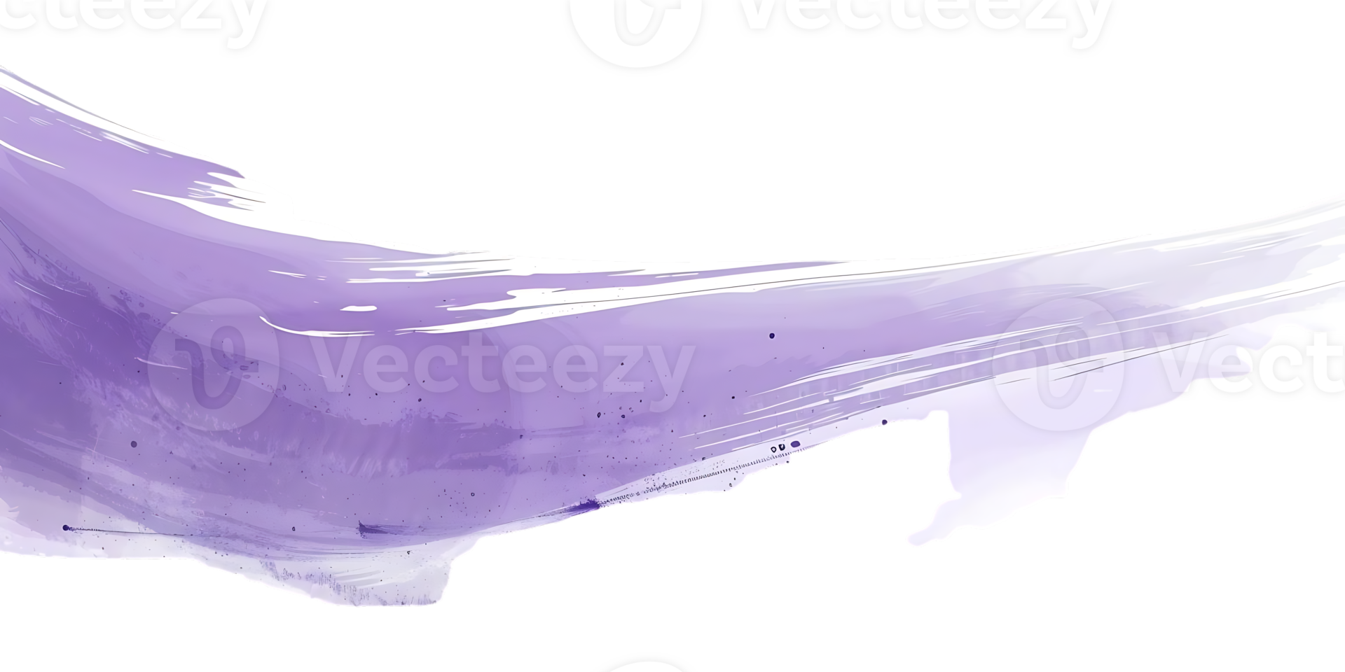 Abstract Purple Watercolor Brush Stroke with Transparent Background ...