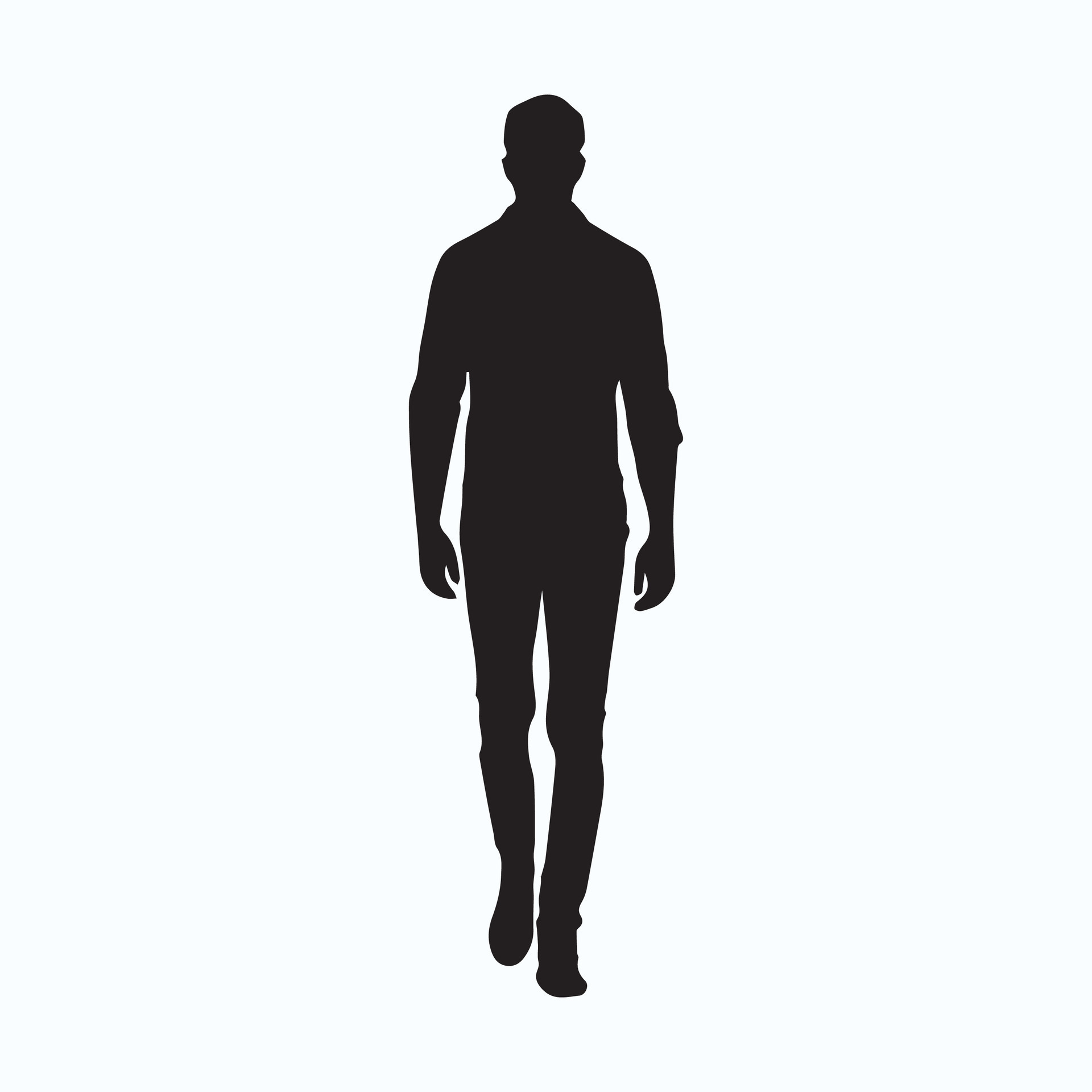 Walking man silhouette 49118005 Vector Art at Vecteezy