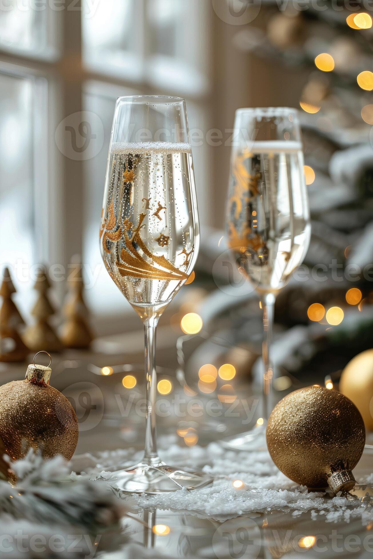 Elegant champagne glasses store