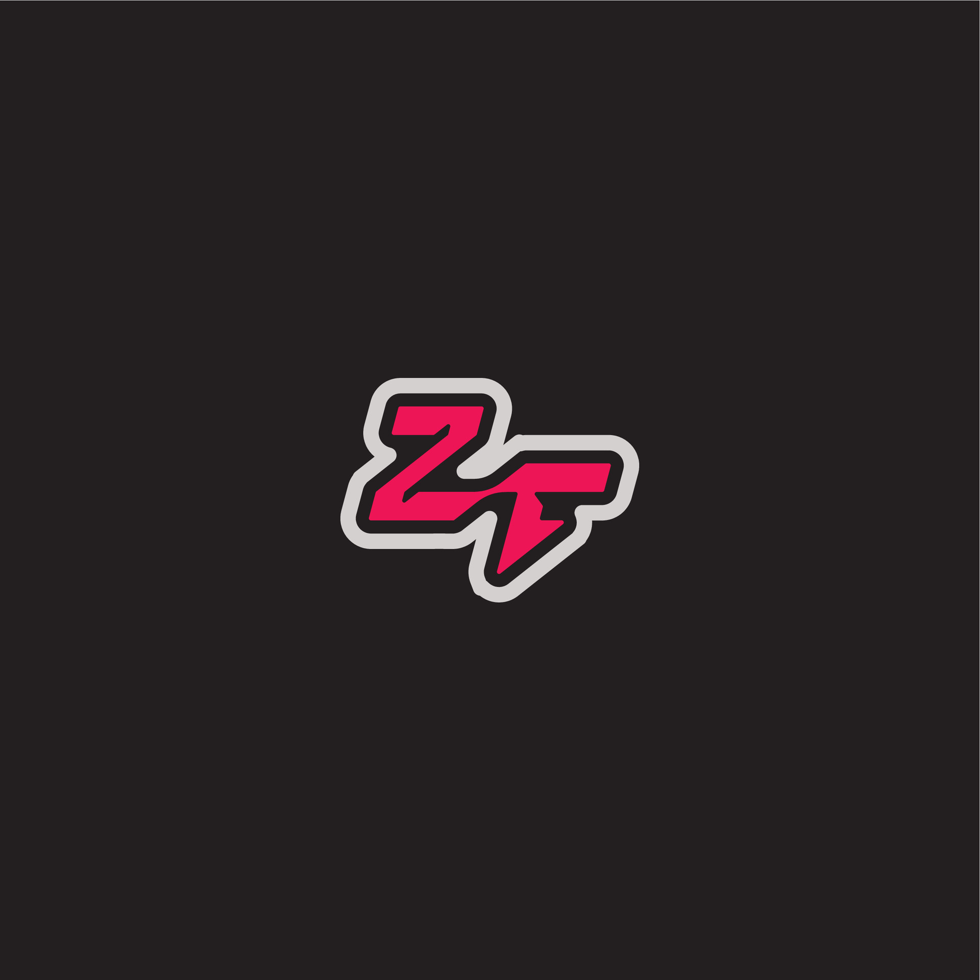 ZF letter cool esport concept bold sporty gaming style dynamic line monogram logo 49133361 ...