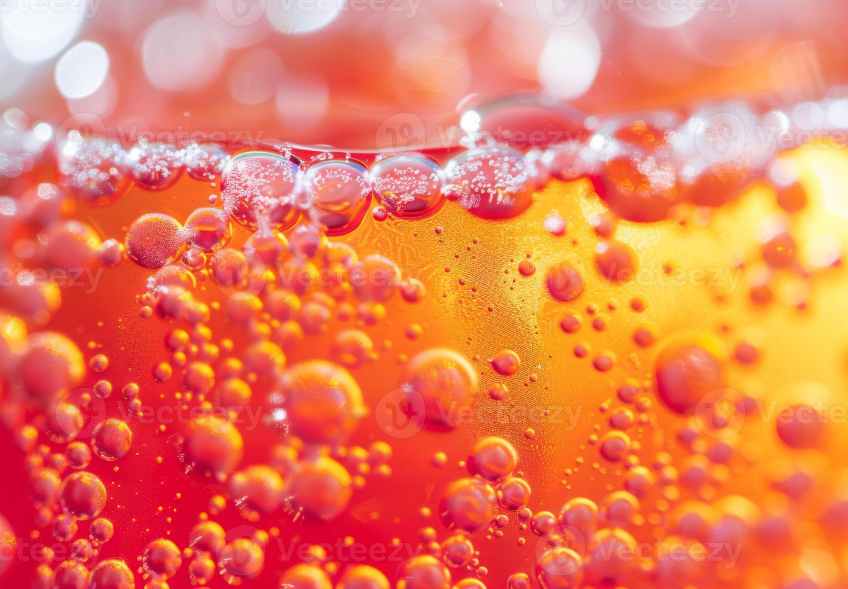 Close-up shot of the bubbly texture of a carbonated soda 49144056 Stock Photo at Vecteezy