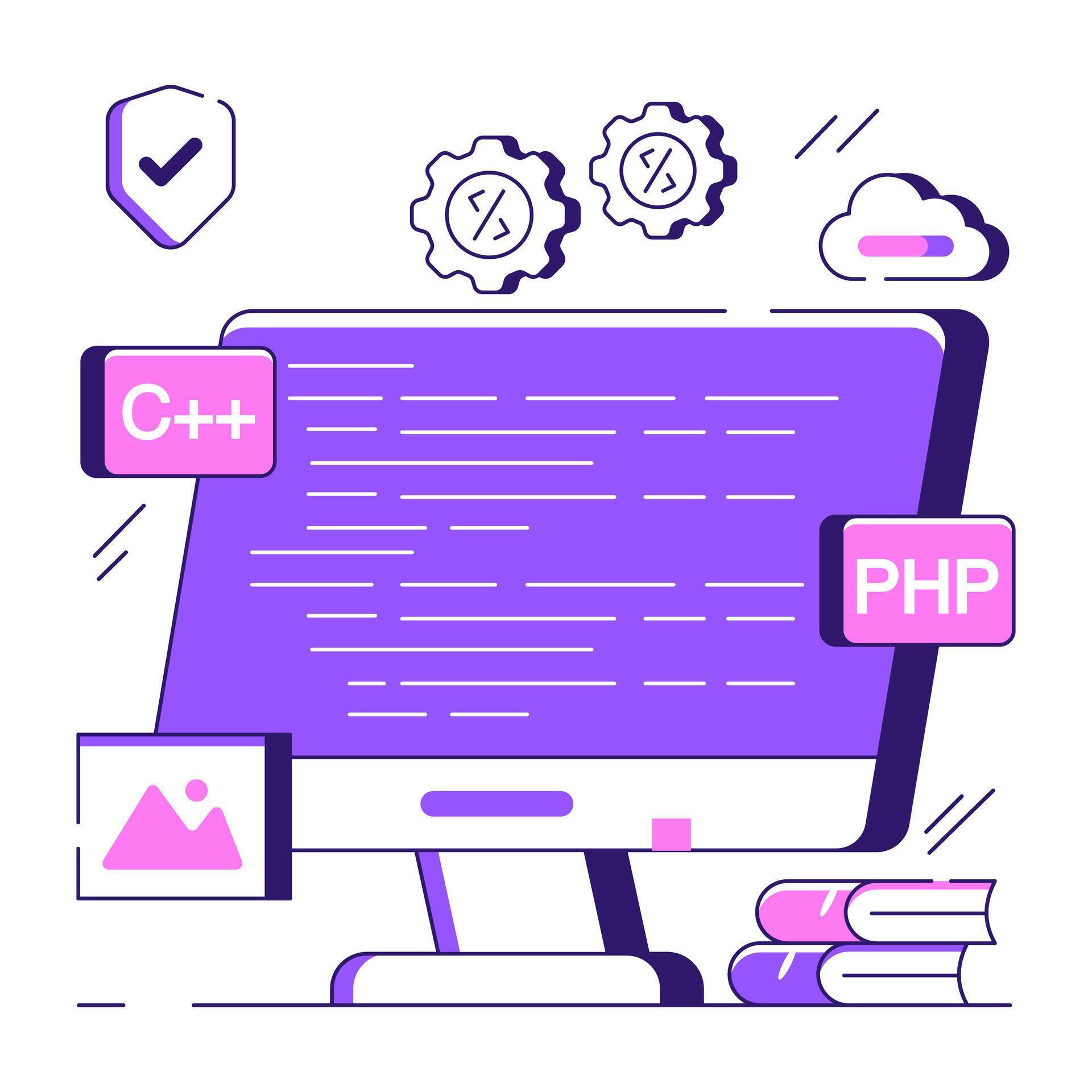 Unique Design Illustration Of System Coding 49152550 Vector Art At Vecteezy