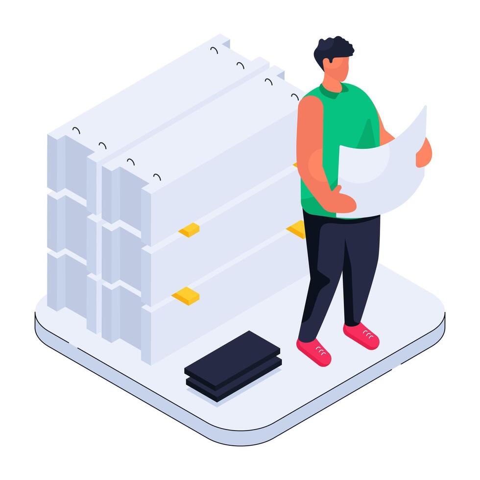 Modern design illustration of construction plan 49153104 Vector Art at ...