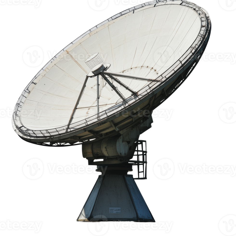 Large satellite dish at a communication facility 49155558 PNG