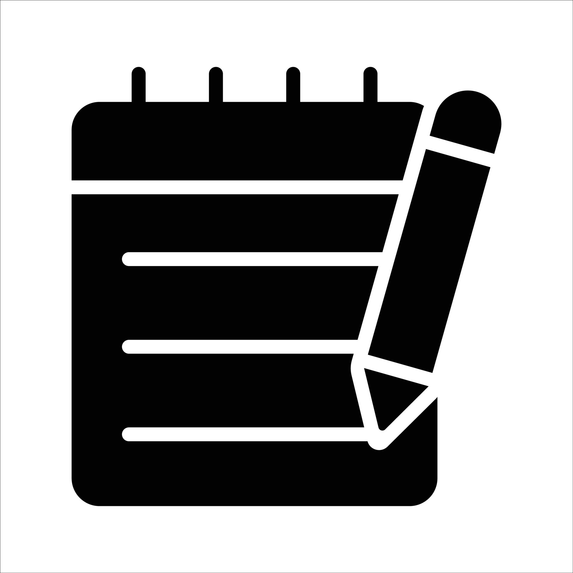 A Design Of Drafting Pad Visually Appealing Of Notepad In Trendy Style