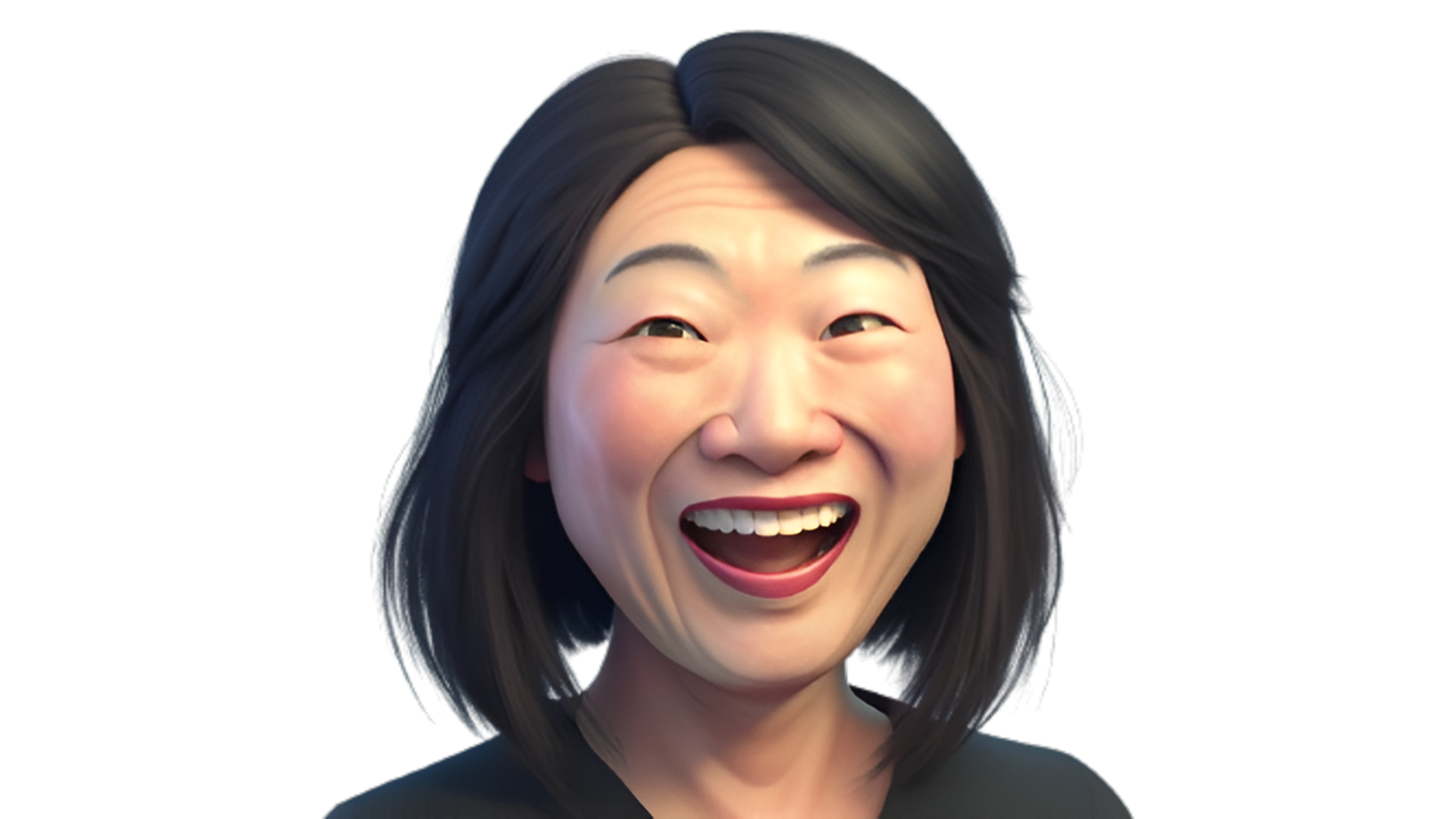 Happy Women Smiling 3d Cartoon Illustration 49159604 Png