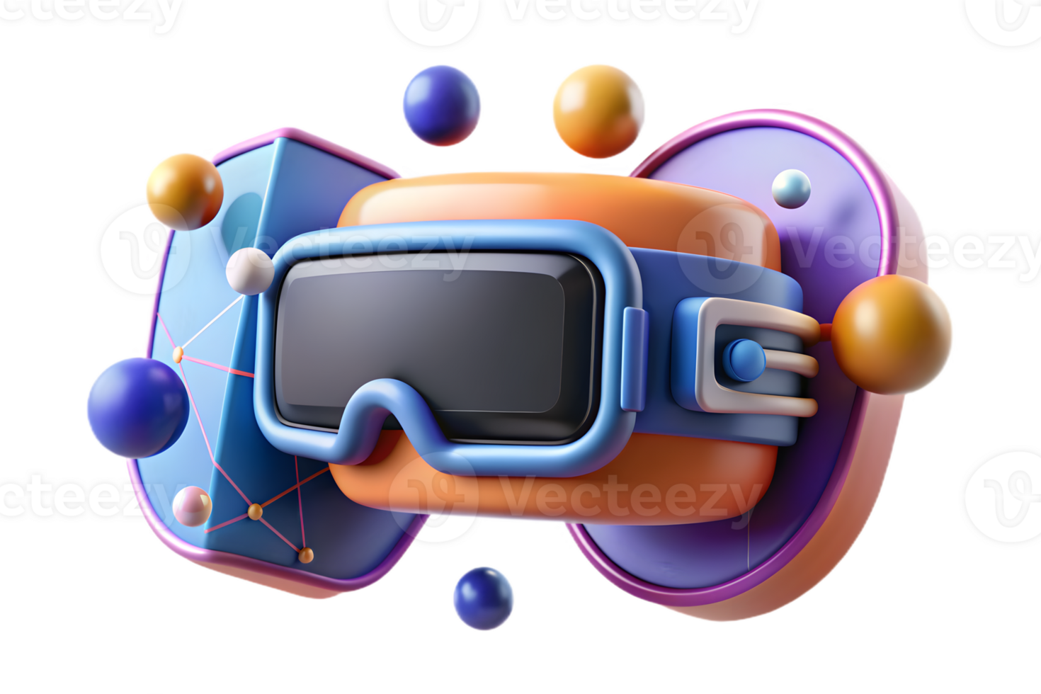 isométrica 3d ai impulsado virtual realidad elementos concepto como resumen elementos ...