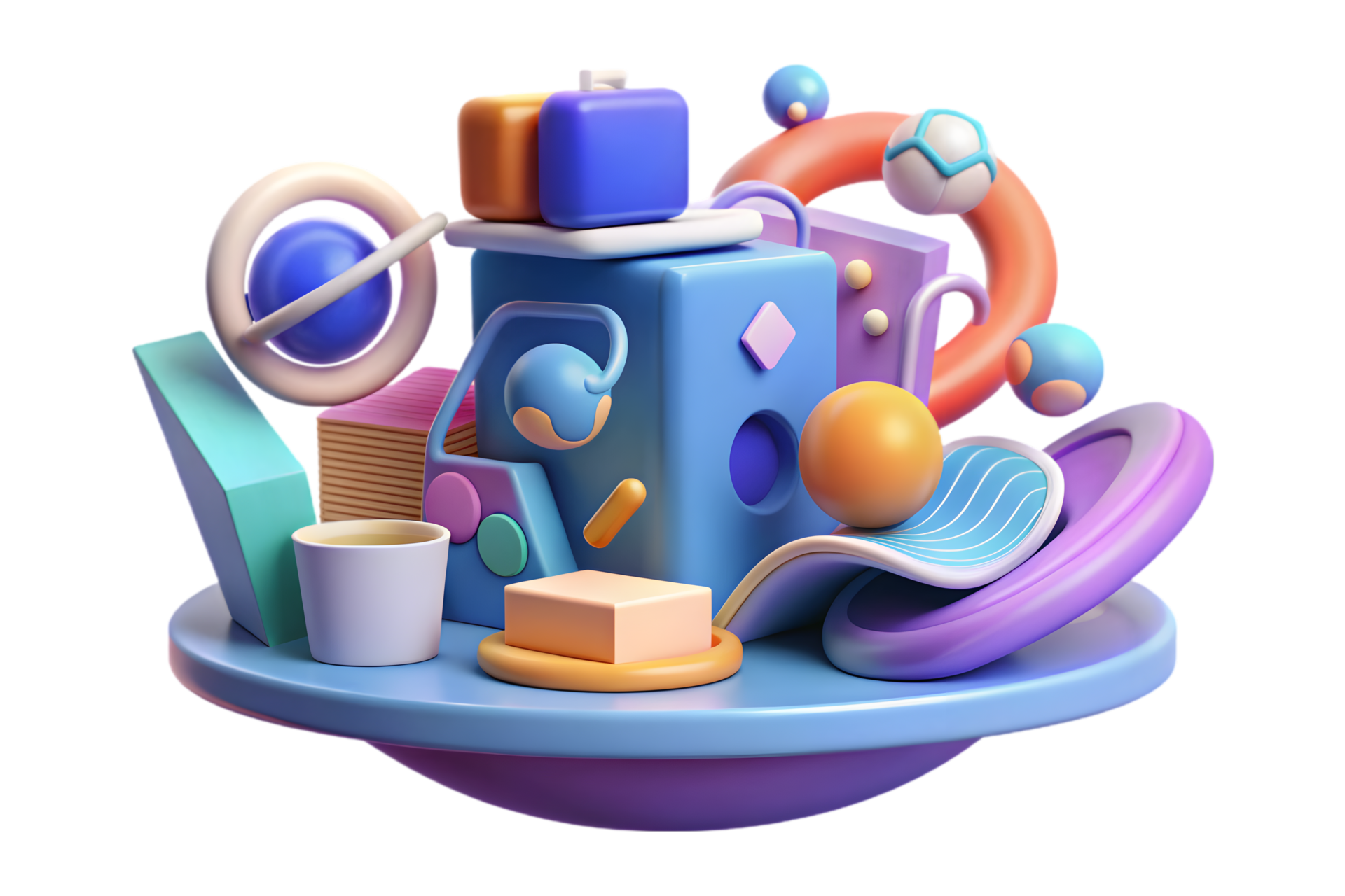 An image of a colorful object with various objects 49160596 PNG