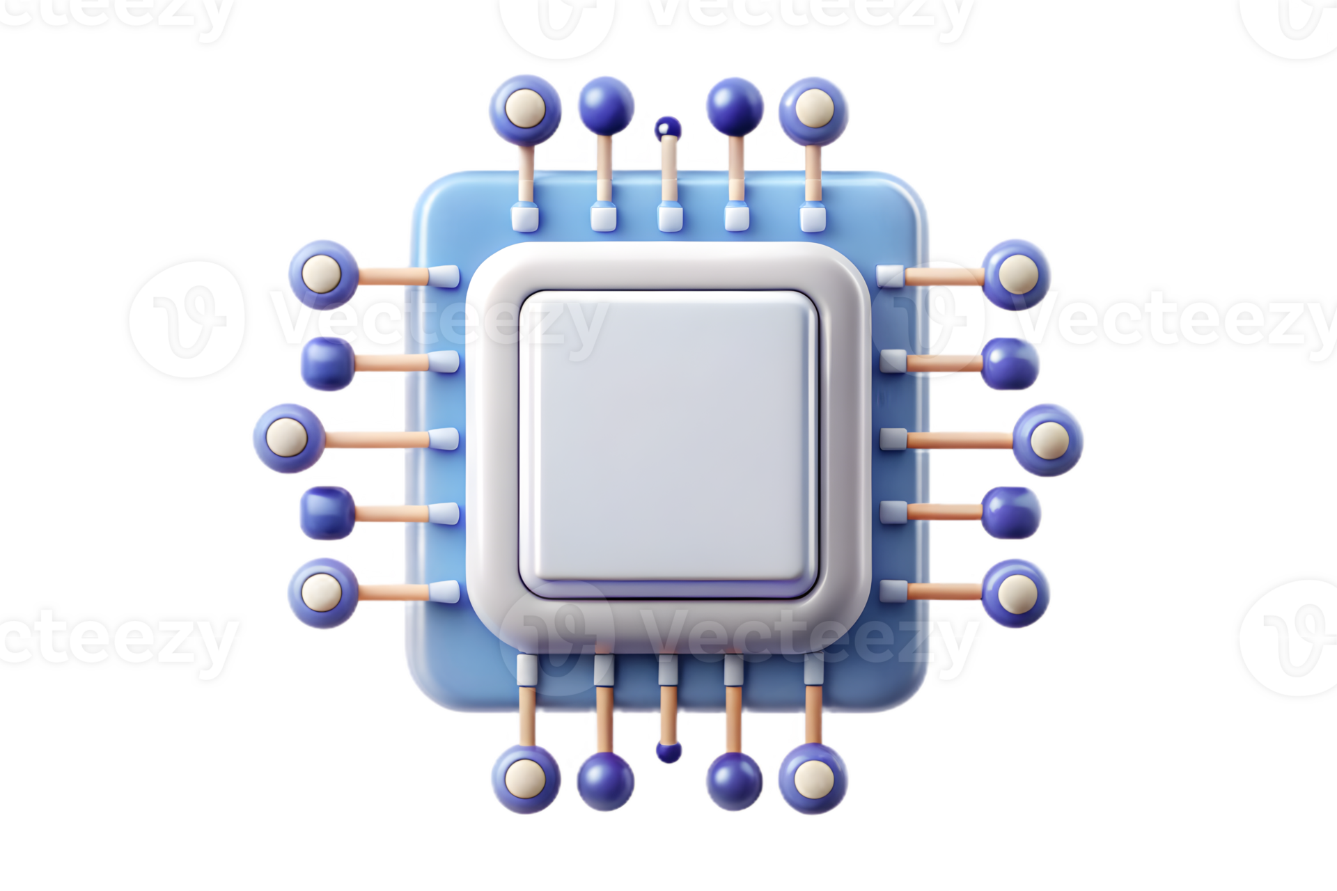 Isometric Flat Ai Powered Circuit Frame Concept As A Clean Border Frame Featuring Intricate