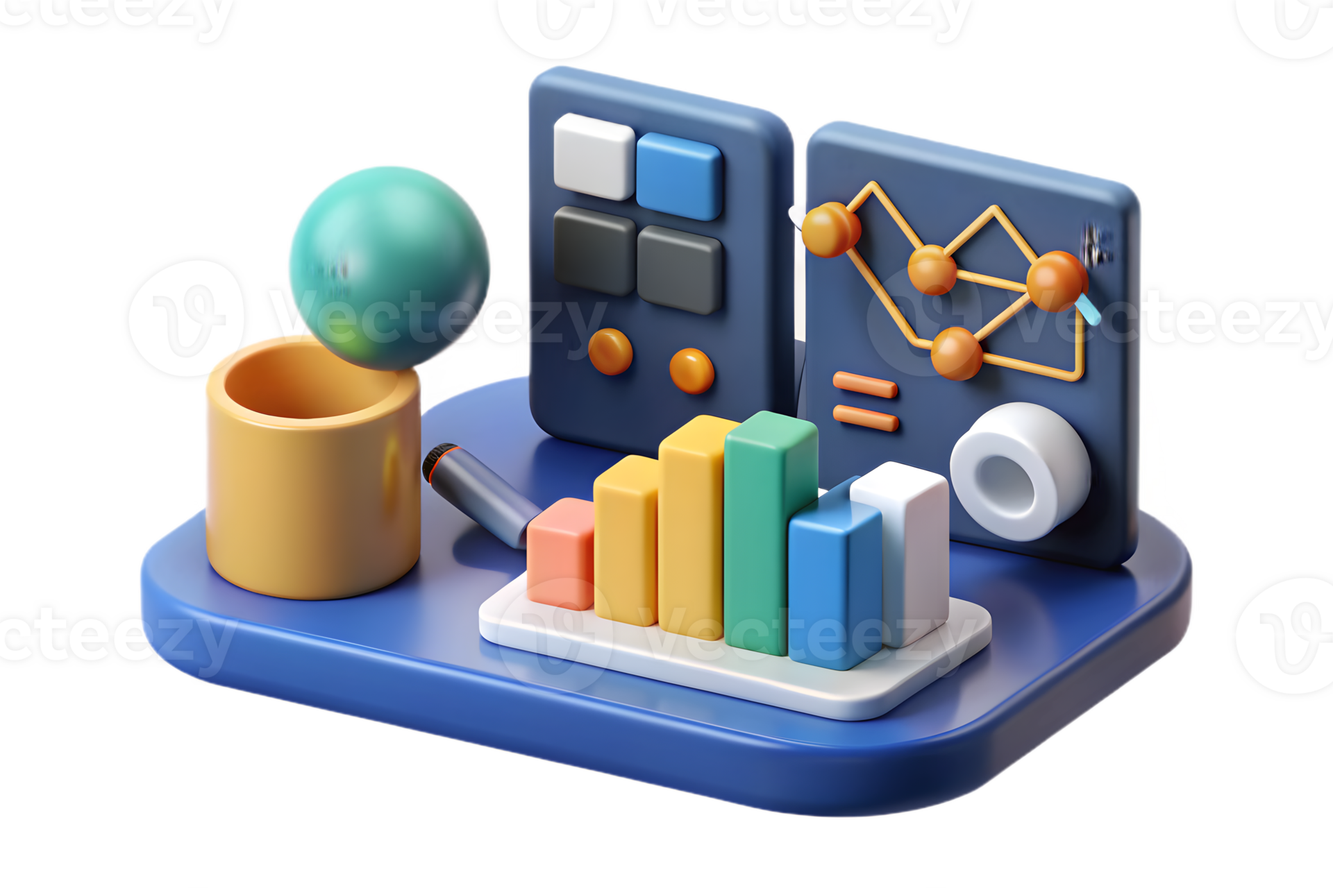 Isometric Flat AI Powered Predictive Analytics concept as A clean ... Isometric Flat AI Powered Predictive Analytics concept as A clean ...