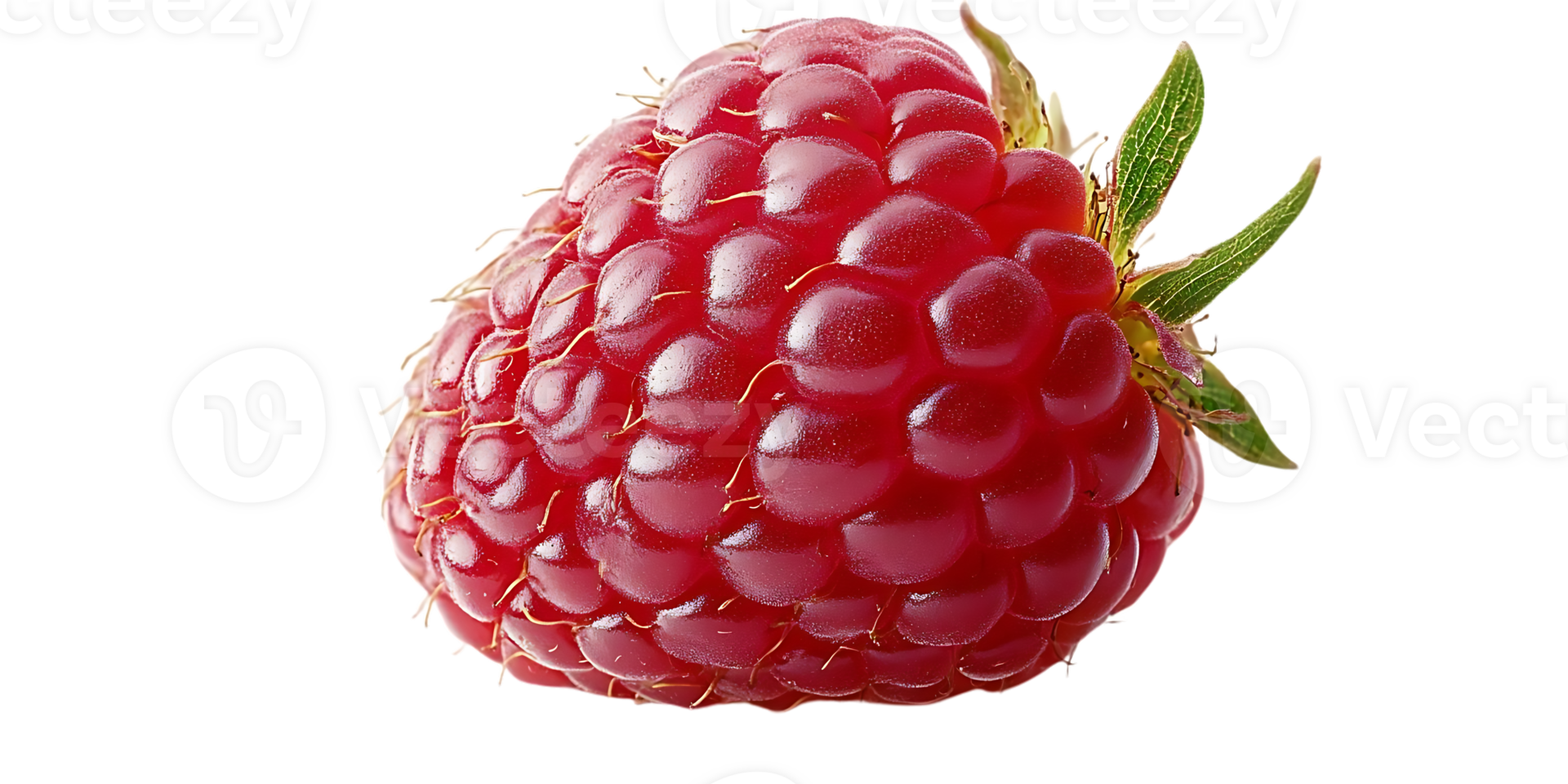 A Single Raspberry with a Transparent Background, Perfect for Design ...