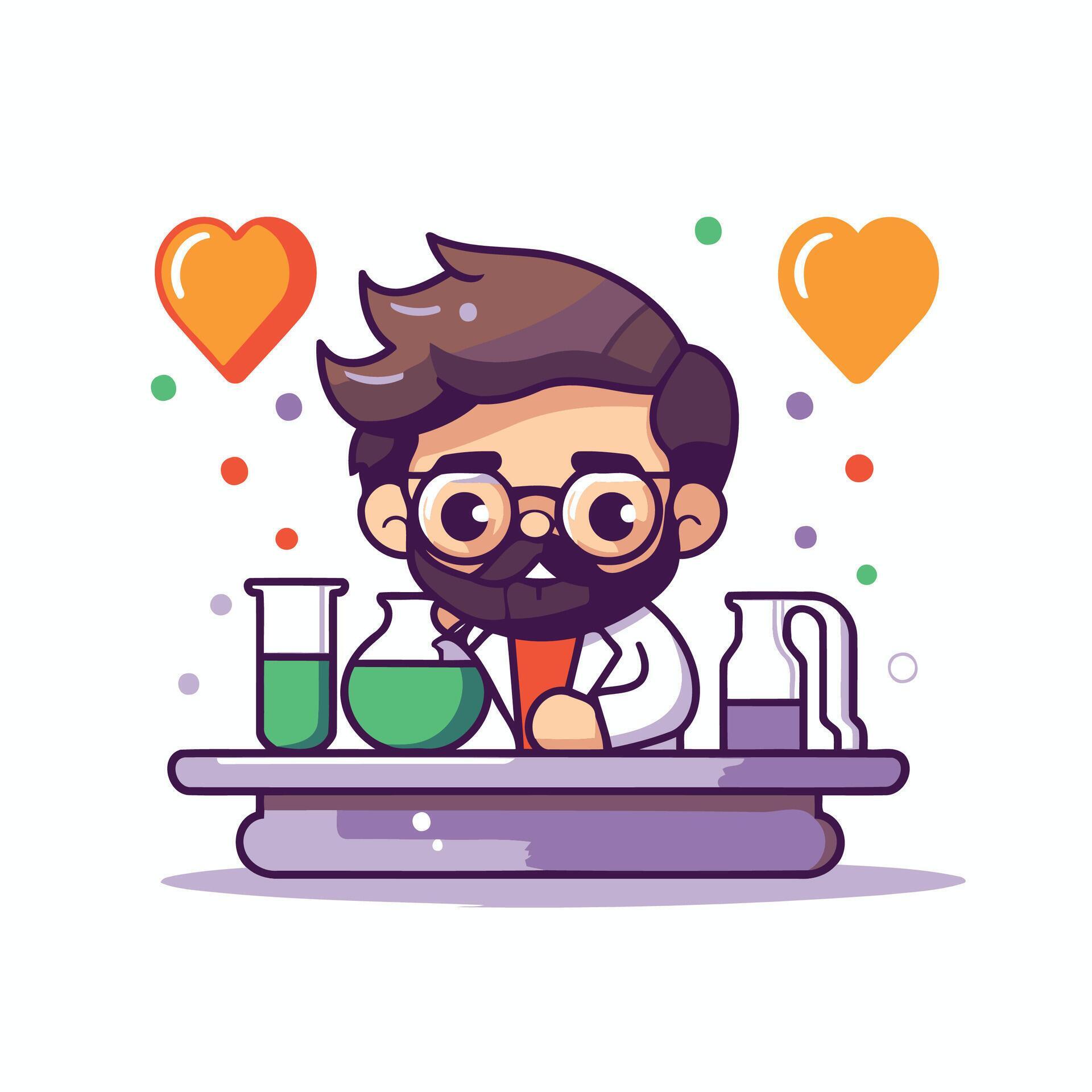 Scientist Cartoon Character Illustration Flat Design Style 49167112 ... Scientist Cartoon Character Illustration Flat Design Style 49167112 ...