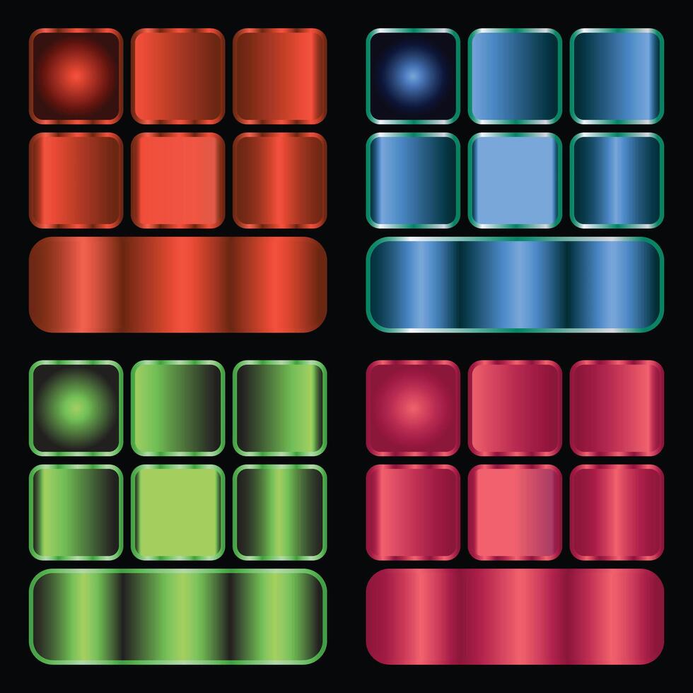 different color Gradient set , red light gradient , blue gradient ...
