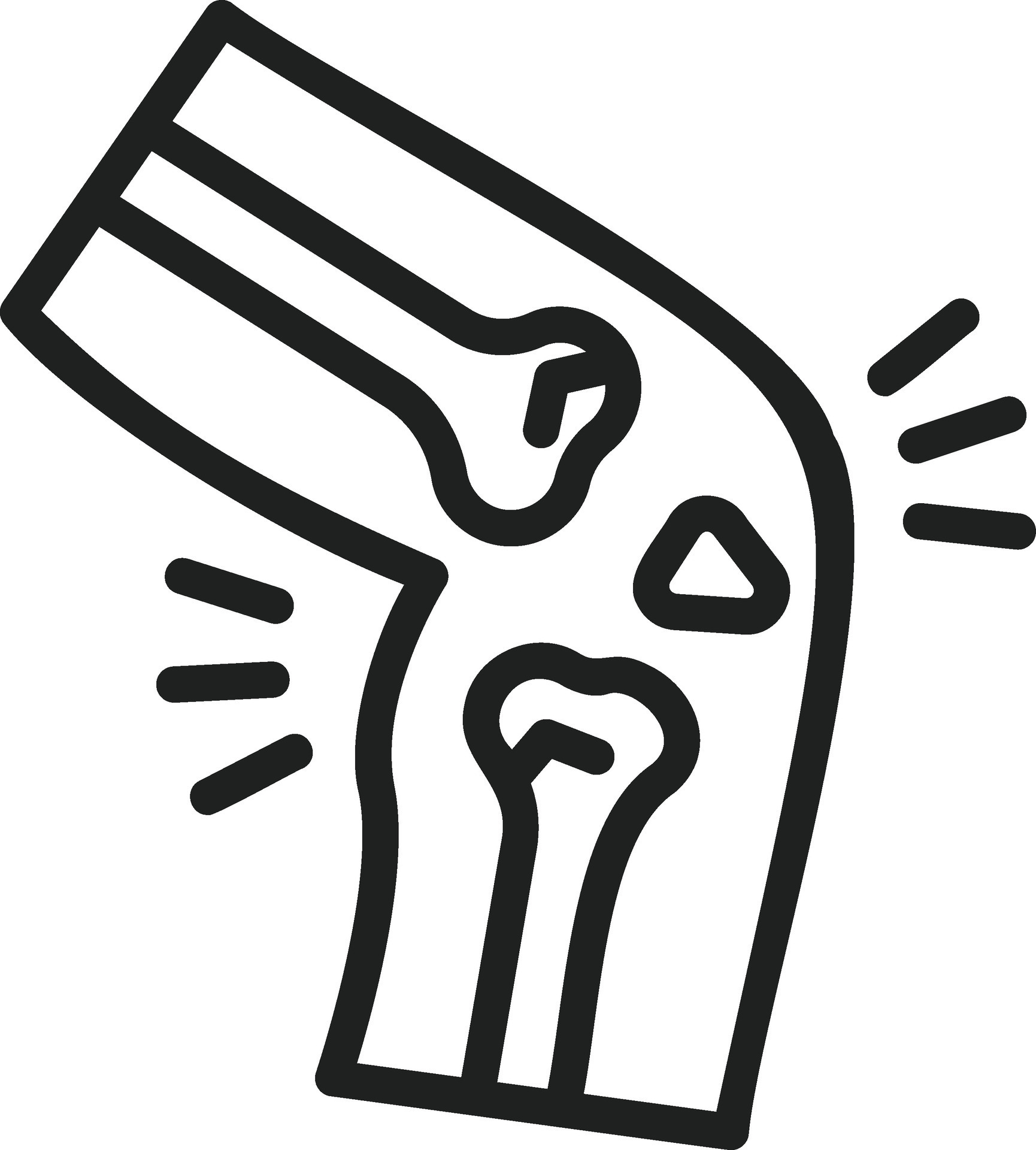 Broken Bone Icon Vector Image Suitable For Mobile Apps Web Apps And