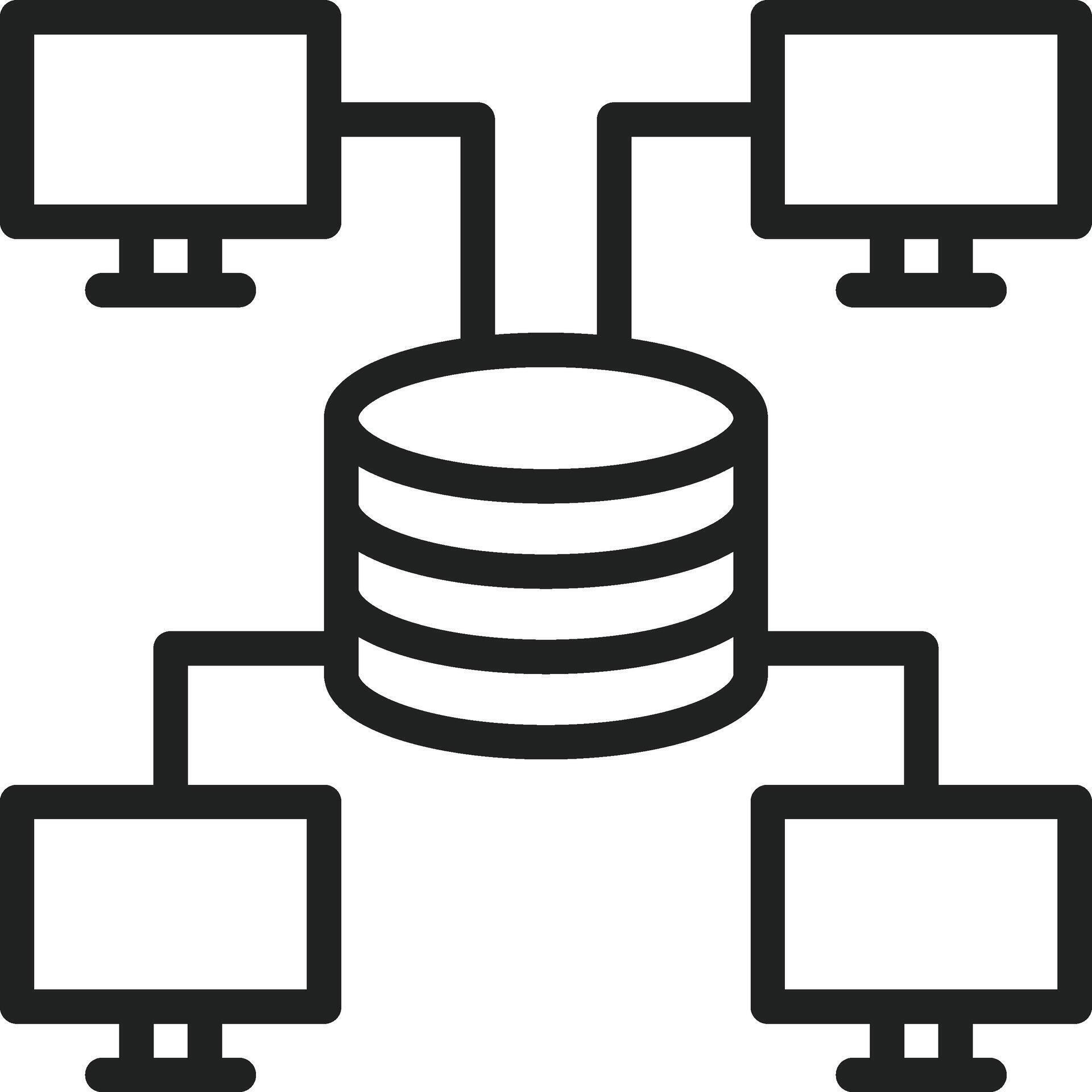 Data Connection icon vector image. Suitable for mobile apps, web apps ...