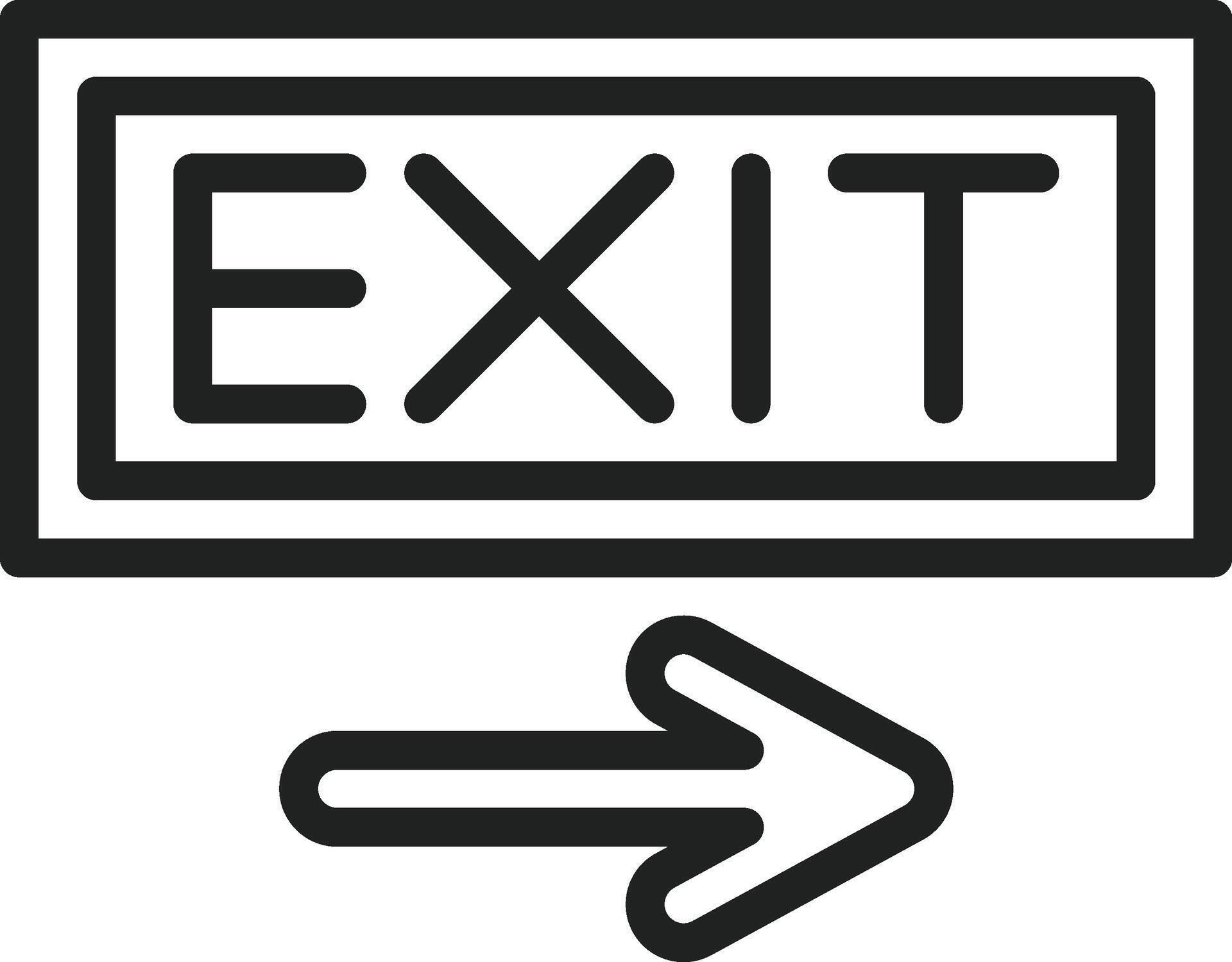 Exit icon vector image. Suitable for mobile apps, web apps and print media. 49208593 Vector Art ...