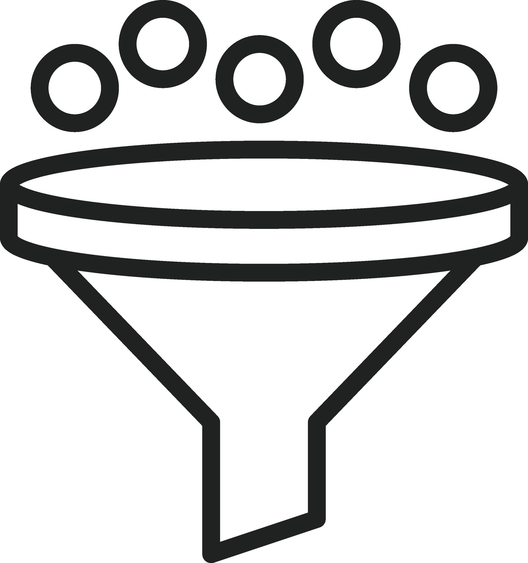 Filtering Data icon vector image. Suitable for mobile apps, web apps ... Filtering Data icon vector image. Suitable for mobile apps, web apps ...