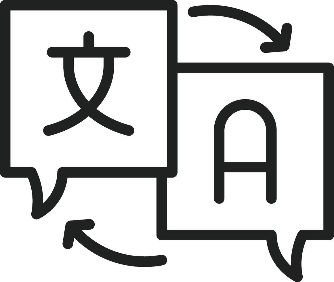 Translation icon vector image. Suitable for mobile apps, web apps and ...