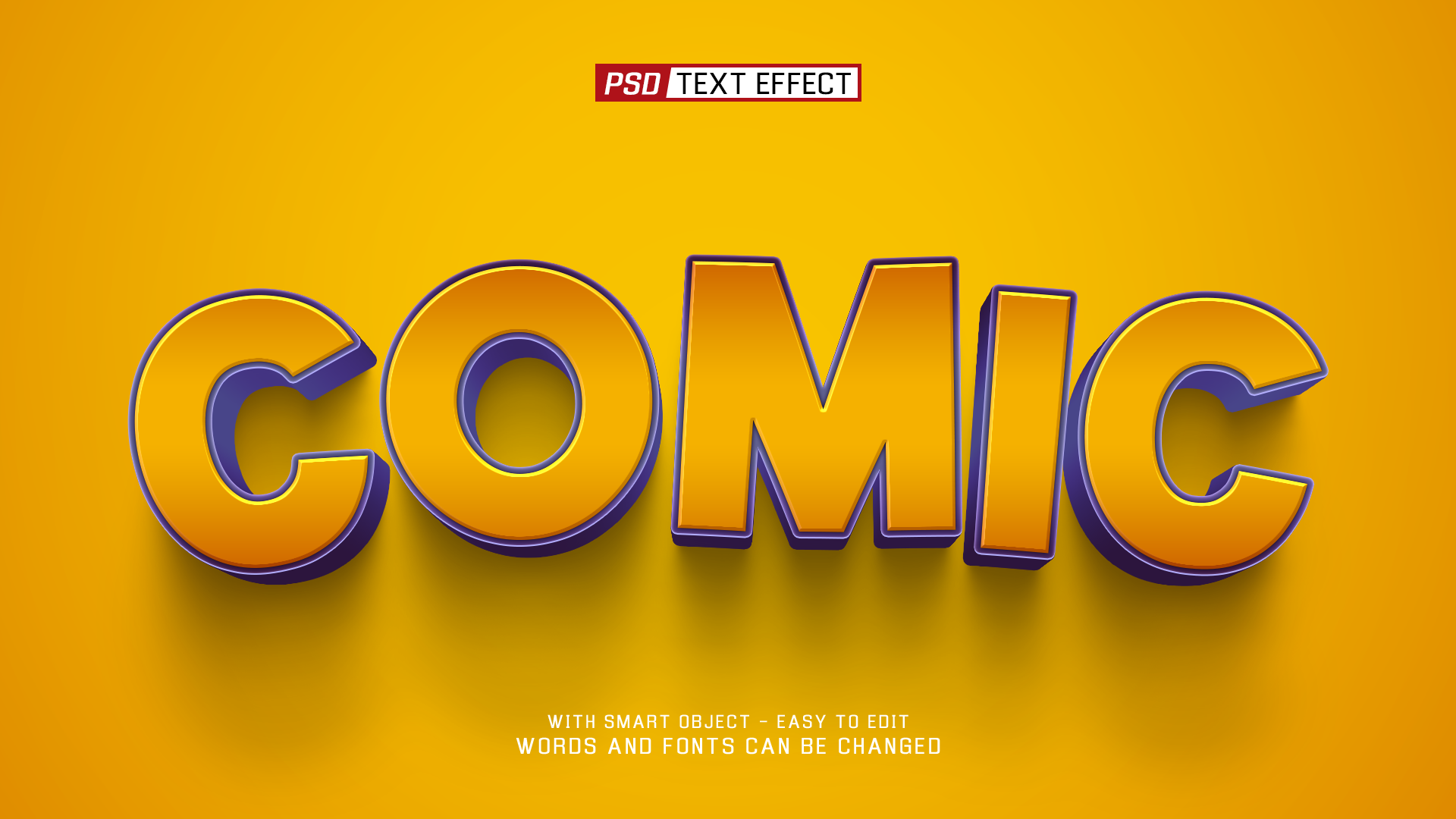 comic 3d text effect 49215367 PSD