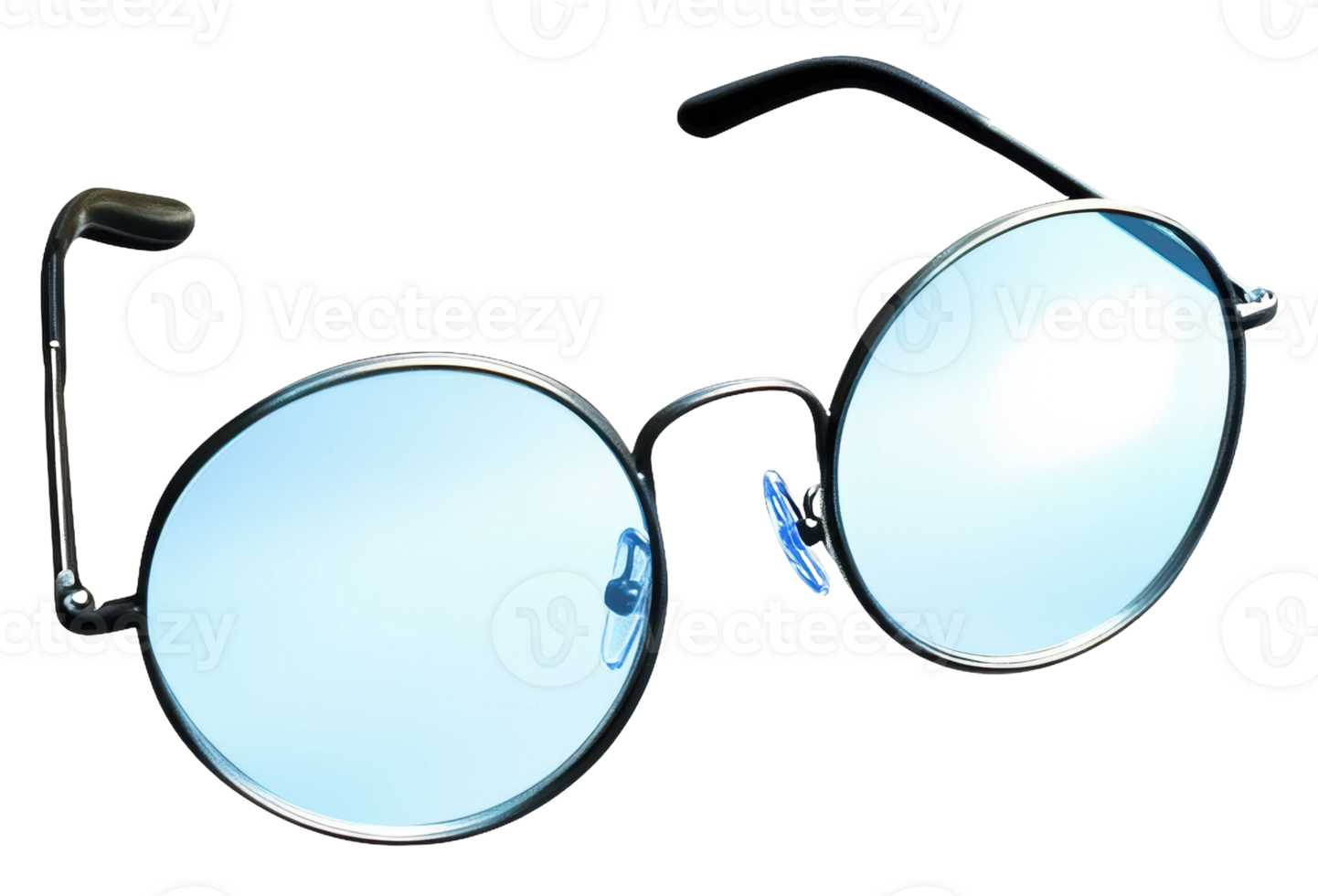 Blue Tinted Round Sunglasses Cut Out Stock 49223115 Png