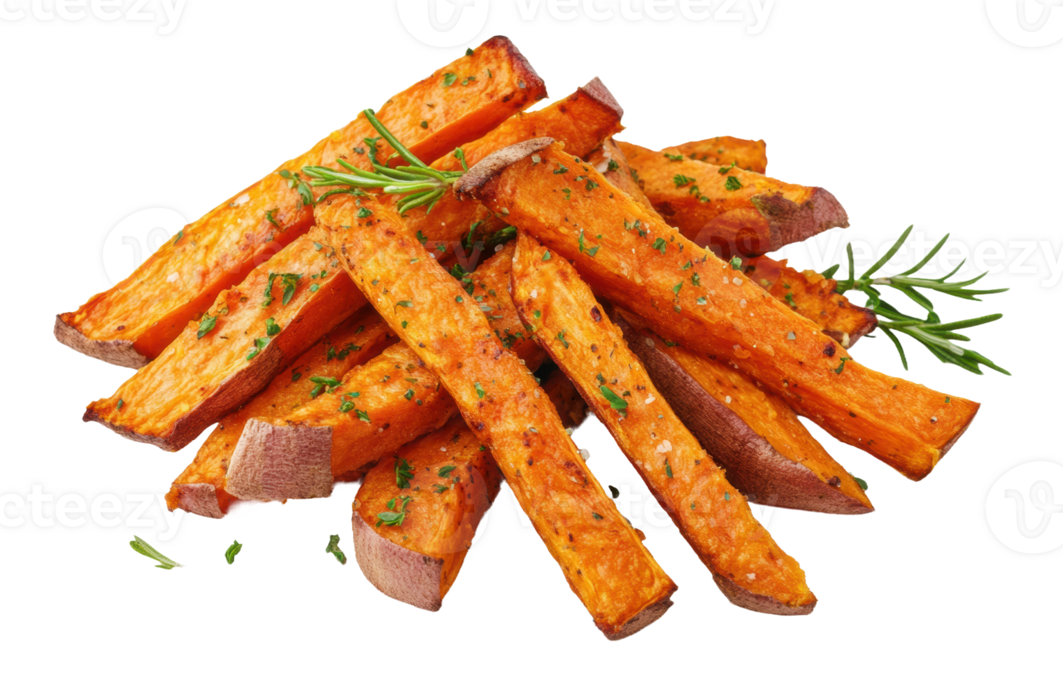 Baked Sweet Potato Fries With Herbs Cut Out Stock 49223225 Png