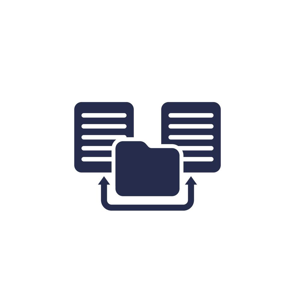 documents and a file folder icon 49224076 Vector Art at Vecteezy