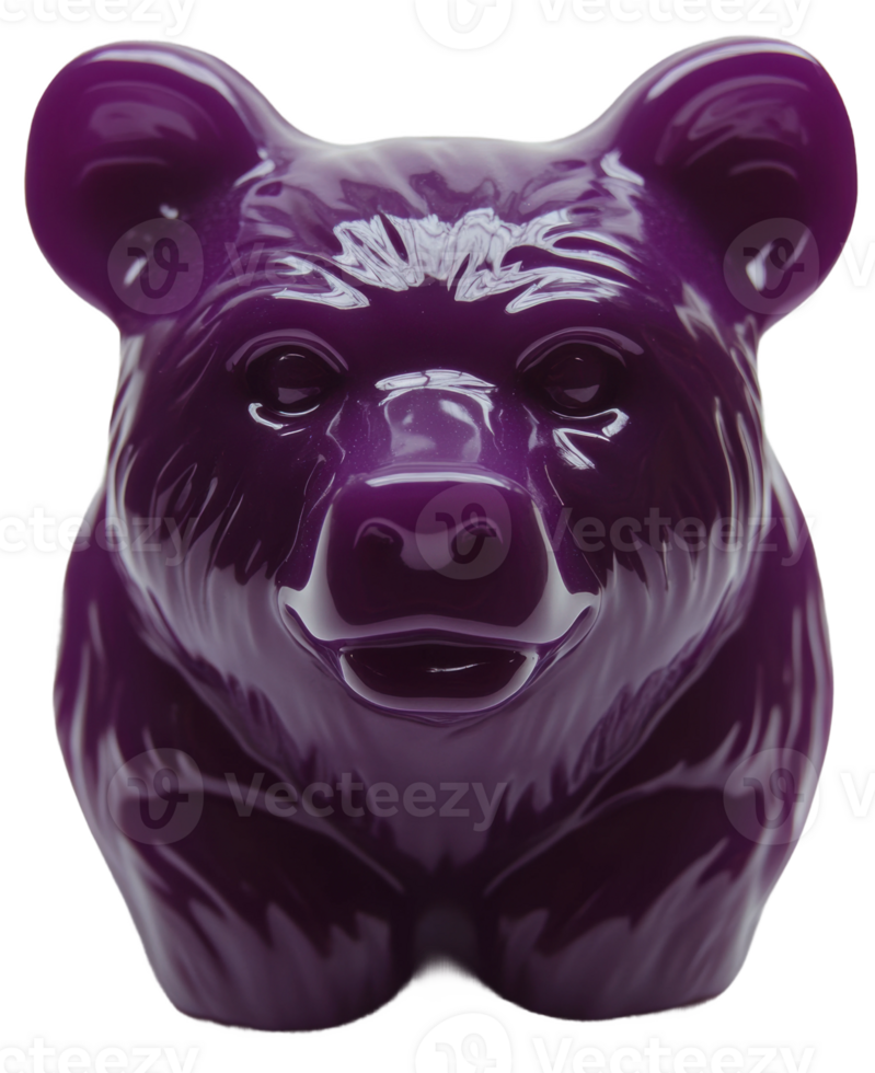 Glossy purple bear figure, cut out - stock . 49224687 PNG Glossy purple bear figure, cut out - stock . 49224687 PNG