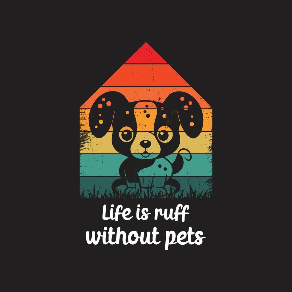diseño de camiseta de perro 49226049 Vector en Vecteezy