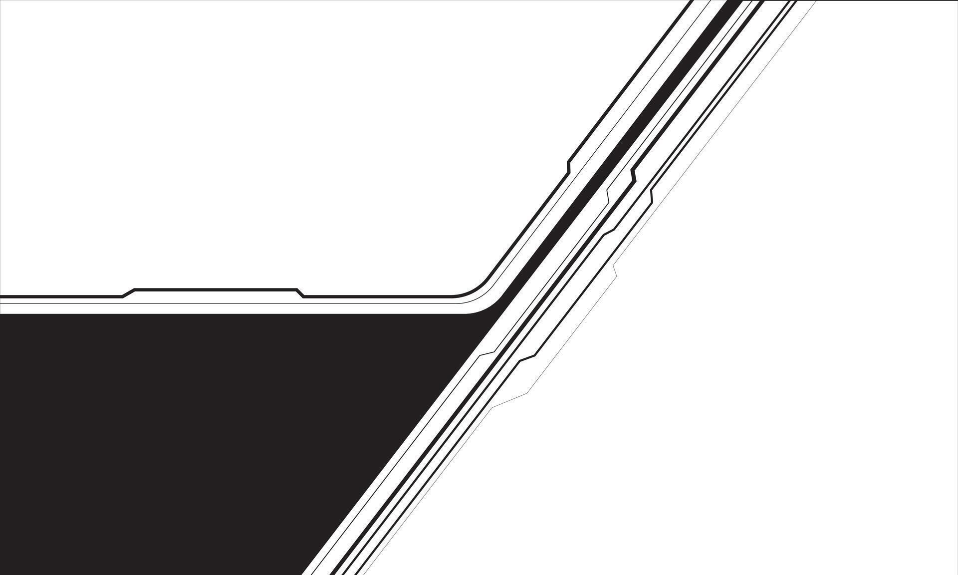 Abstract black line circuit cyber geometric on white blank space design ...