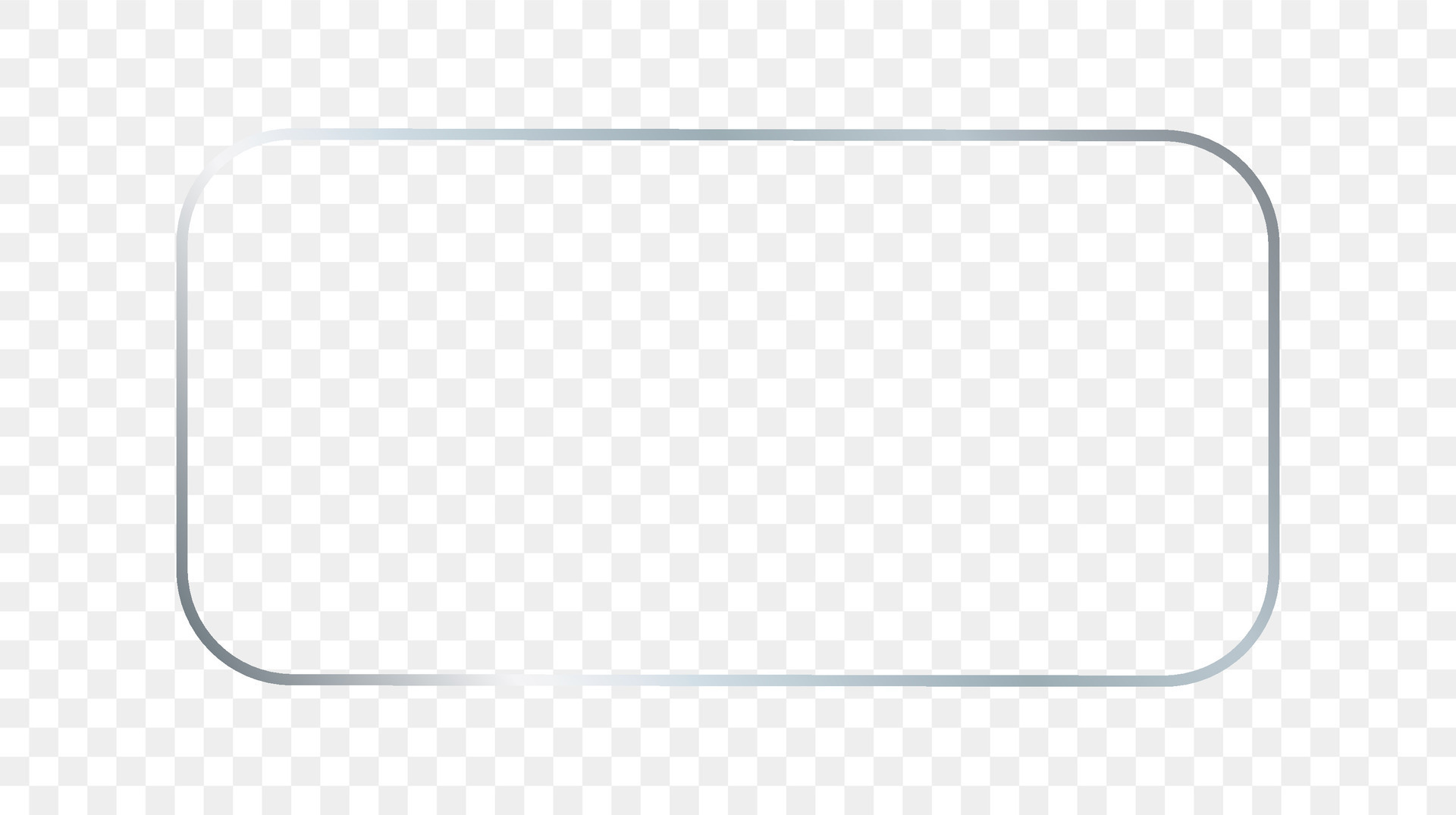 Silver glowing rounded rectangular frame 49229694 Vector Art at Vecteezy