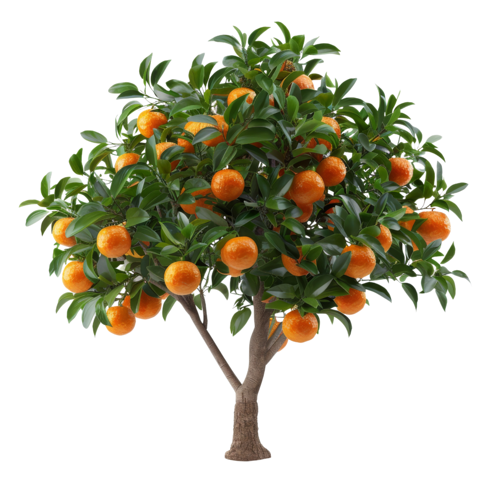 Orange Tree With Ripe Oranges 49238859 Png