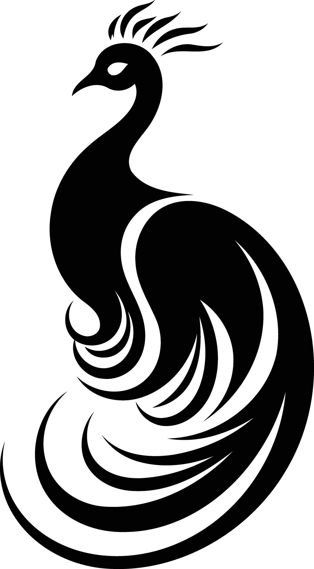 Elegant Black And White Peacock Logo Design 49249246 Vector Art At Vecteezy