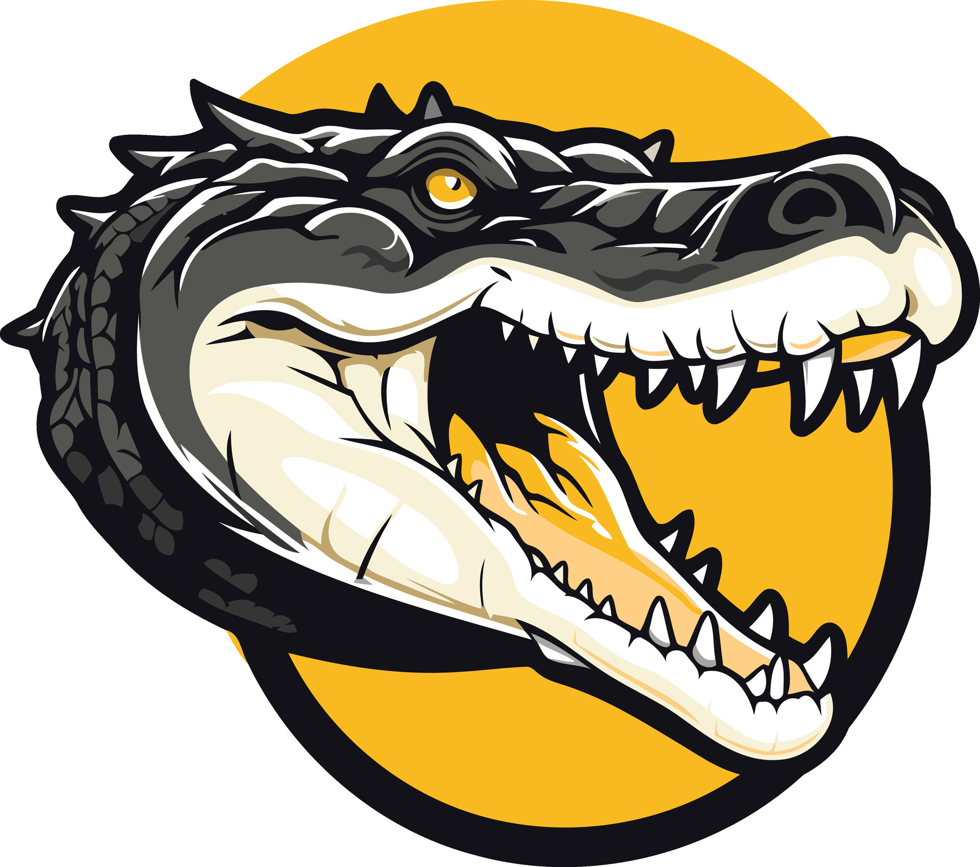 Aggressive Alligator Mascot Design 49253120 Vector Art at Vecteezy