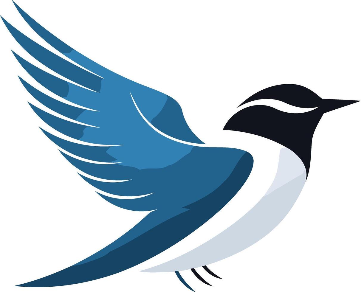 Blue Bird In Flight 49261246 Vector Art at Vecteezy