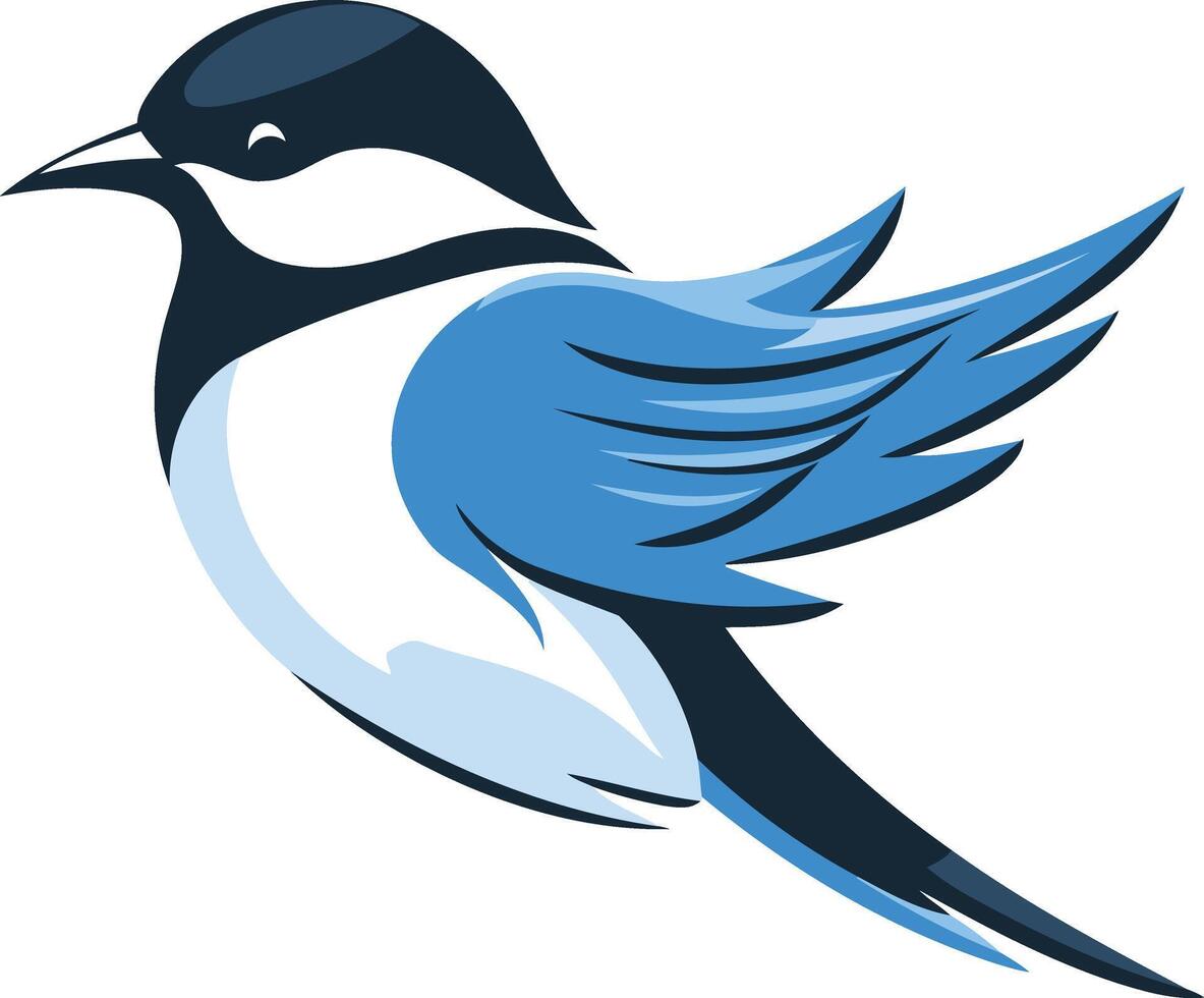 Blue Bird in Flight 49265946 Vector Art at Vecteezy