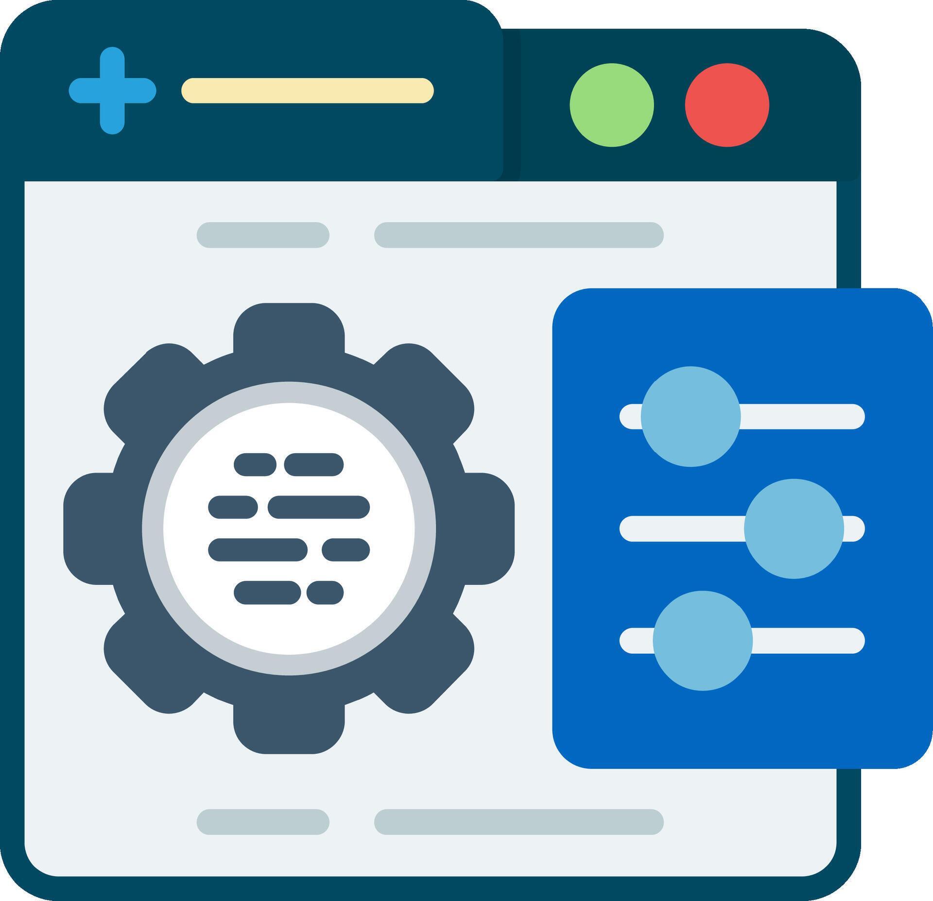 Control Panel Flat Icon 49267018 Vector Art at Vecteezy