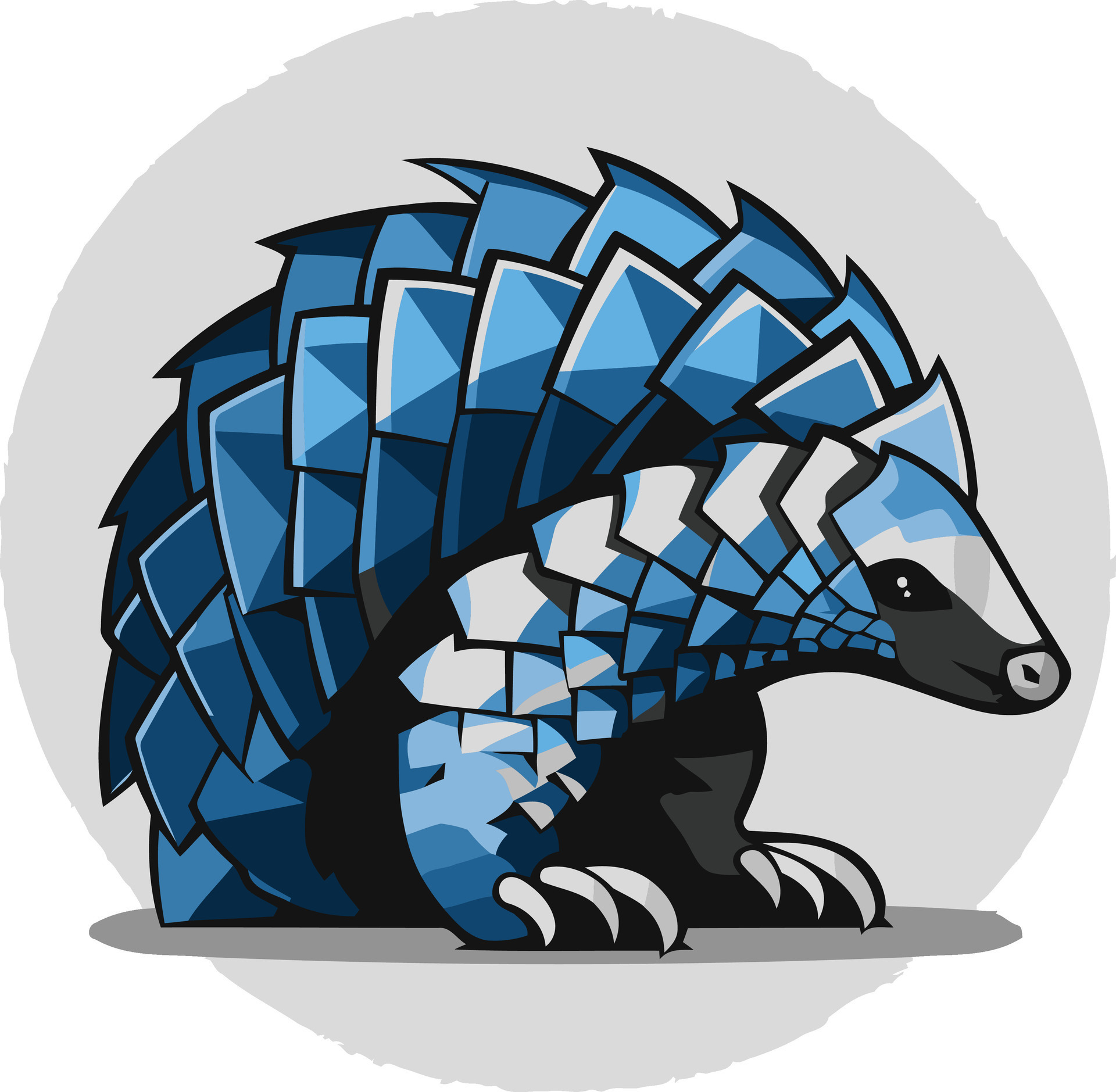 Blue Armored Animal Illustration 49269297 Vector Art at Vecteezy Blue Armored Animal Illustration 49269297 Vector Art at Vecteezy